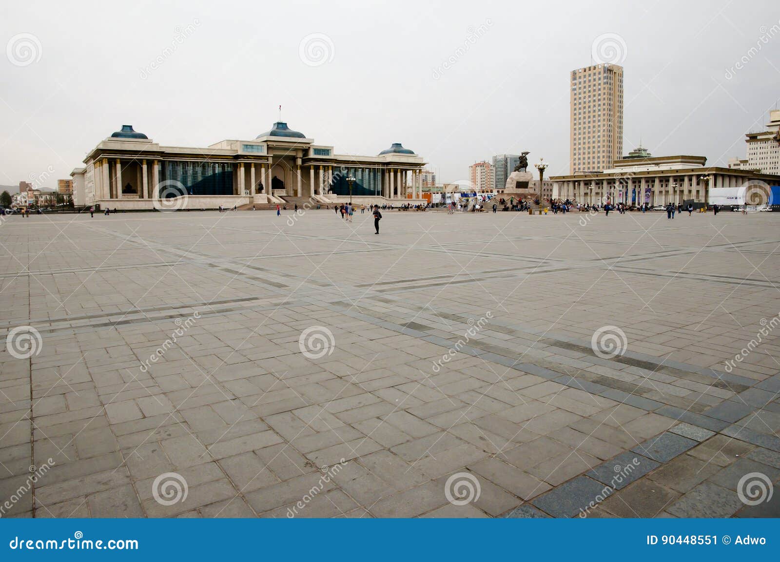 Chinggis Square - Ulaanbaatar - Mongolia Editorial Photo - Image of ...