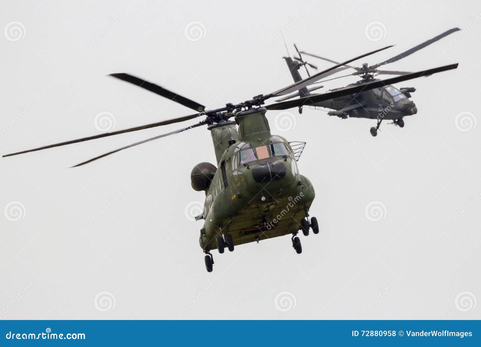 Chinook Apache helicopter stock photo. Image of military - 72880958