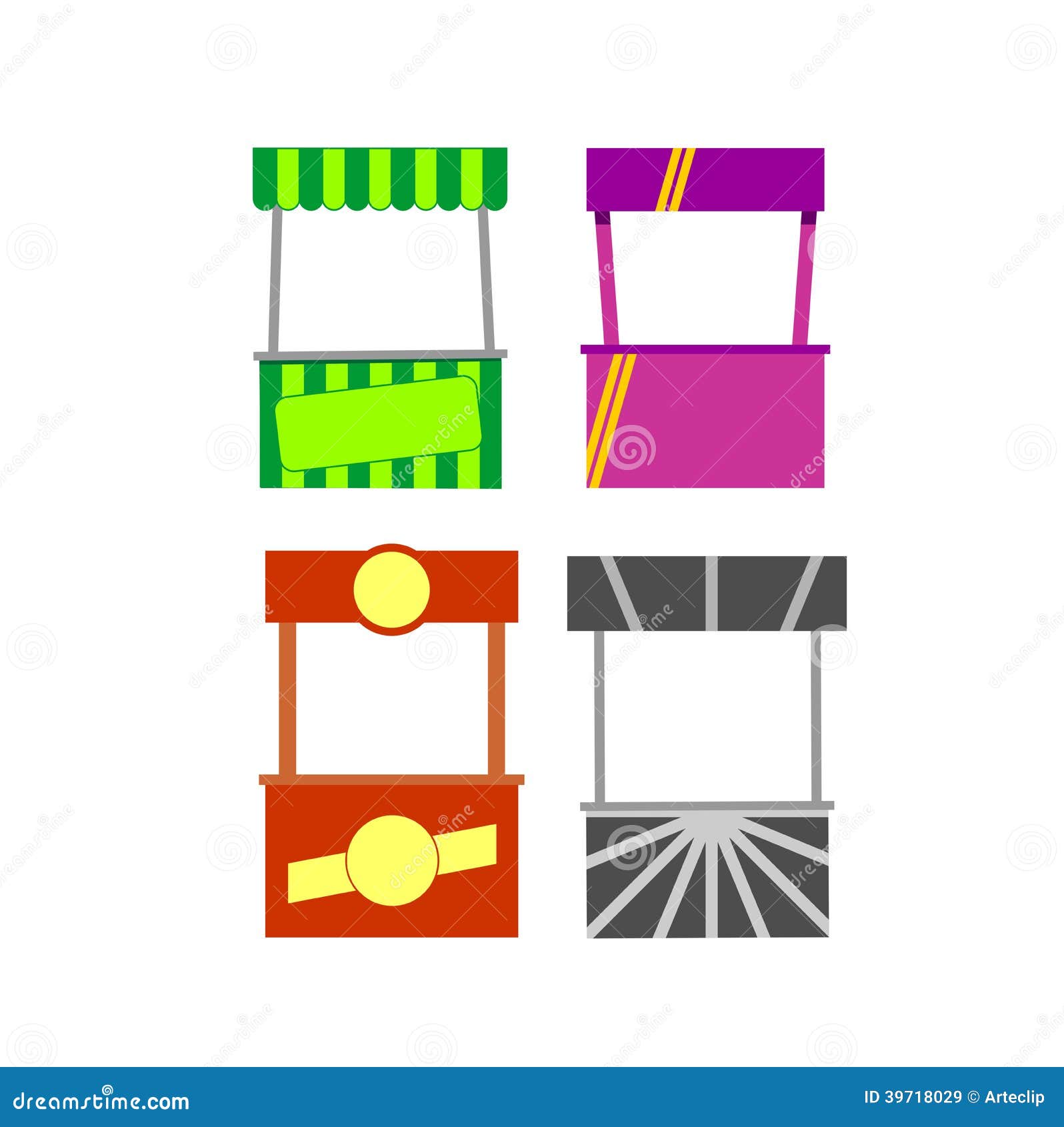 Chiosco Dell'alimento Della Via Illustrazione Vettoriale ...