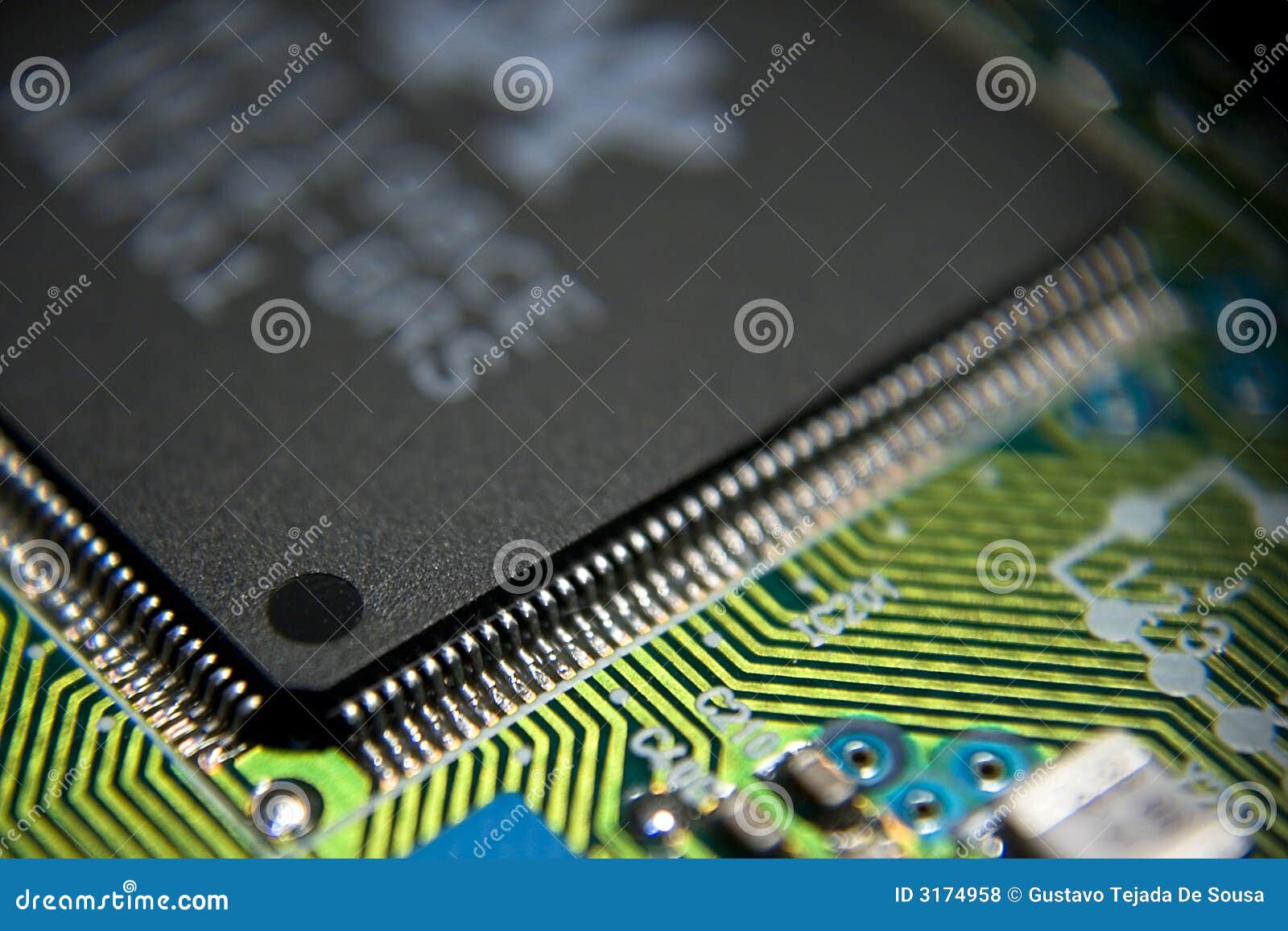 Chip stock photo. Image of chip, capacitor, circuit, close - 3174958