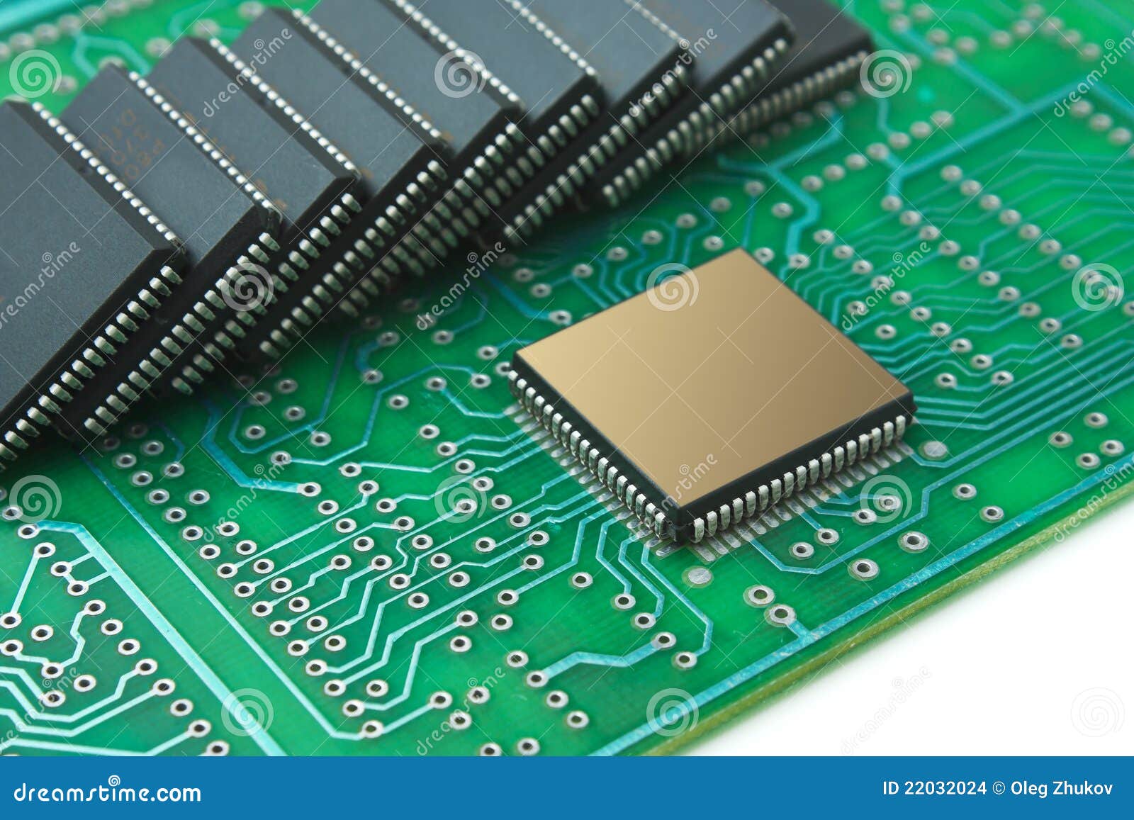 Chip on the board stock photo. Image of information, detail - 22032024