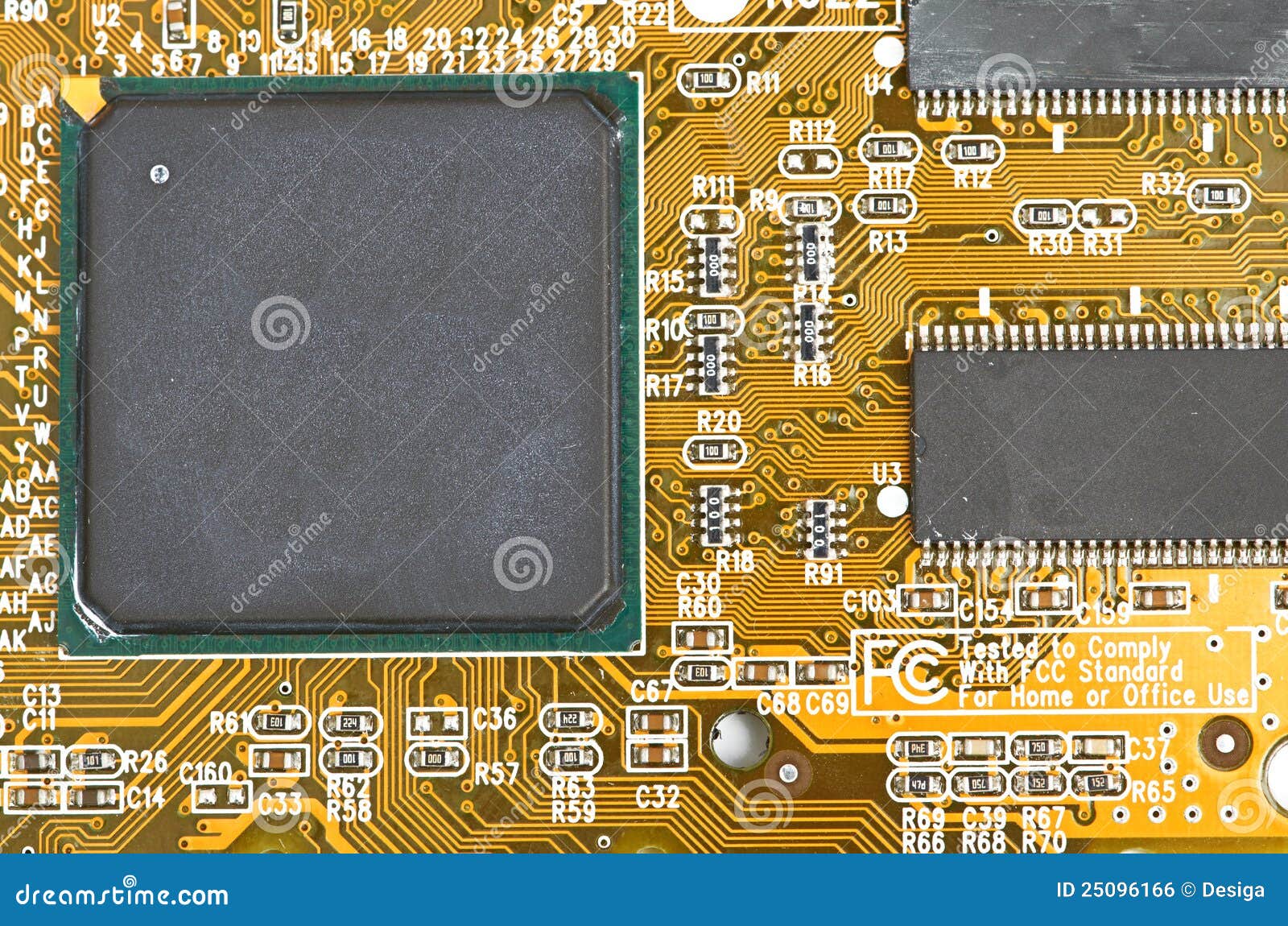 Chip on the board computer stock photo. Image of chip - 25096166