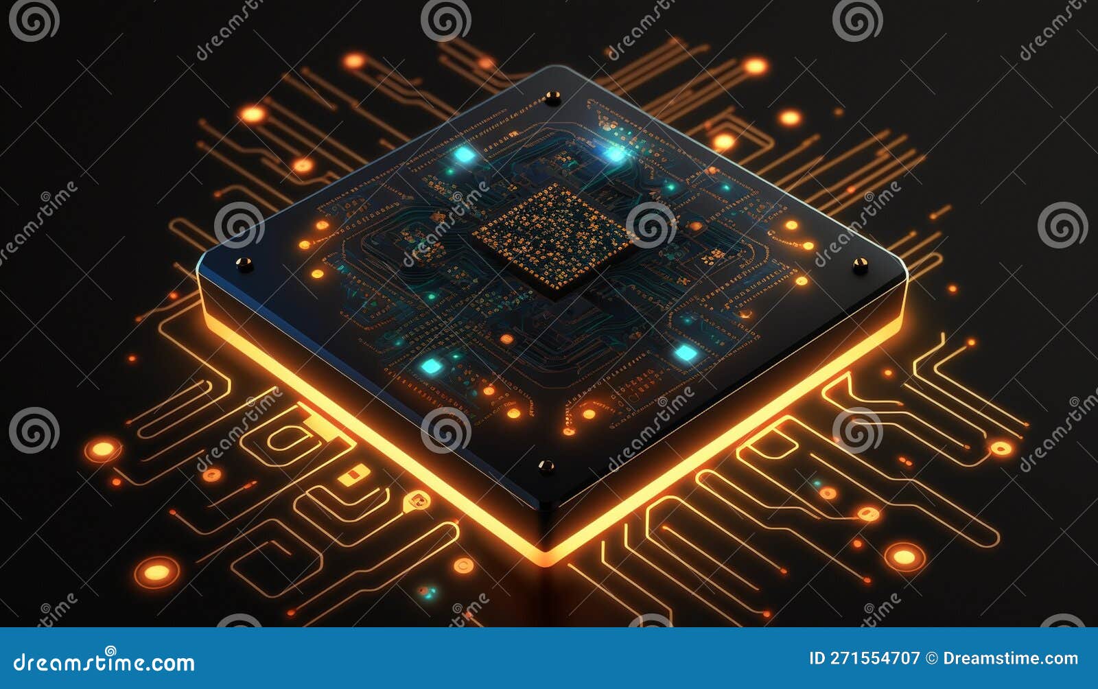 Microchip Using Photolithography And Deposition Processes Royalty-Free ...