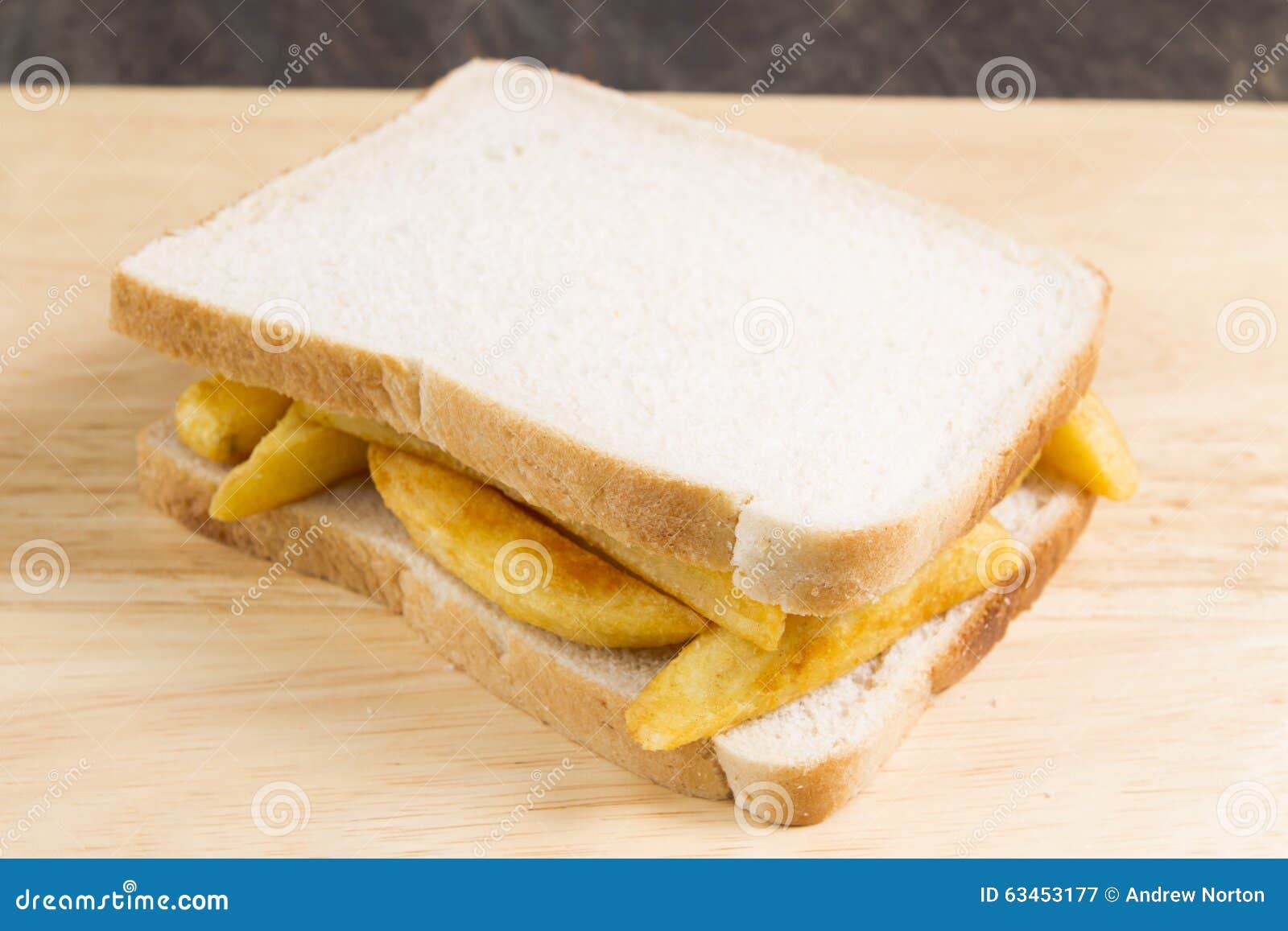 Chip butty stock image. Image of sauce, carbohydrate - 63453177