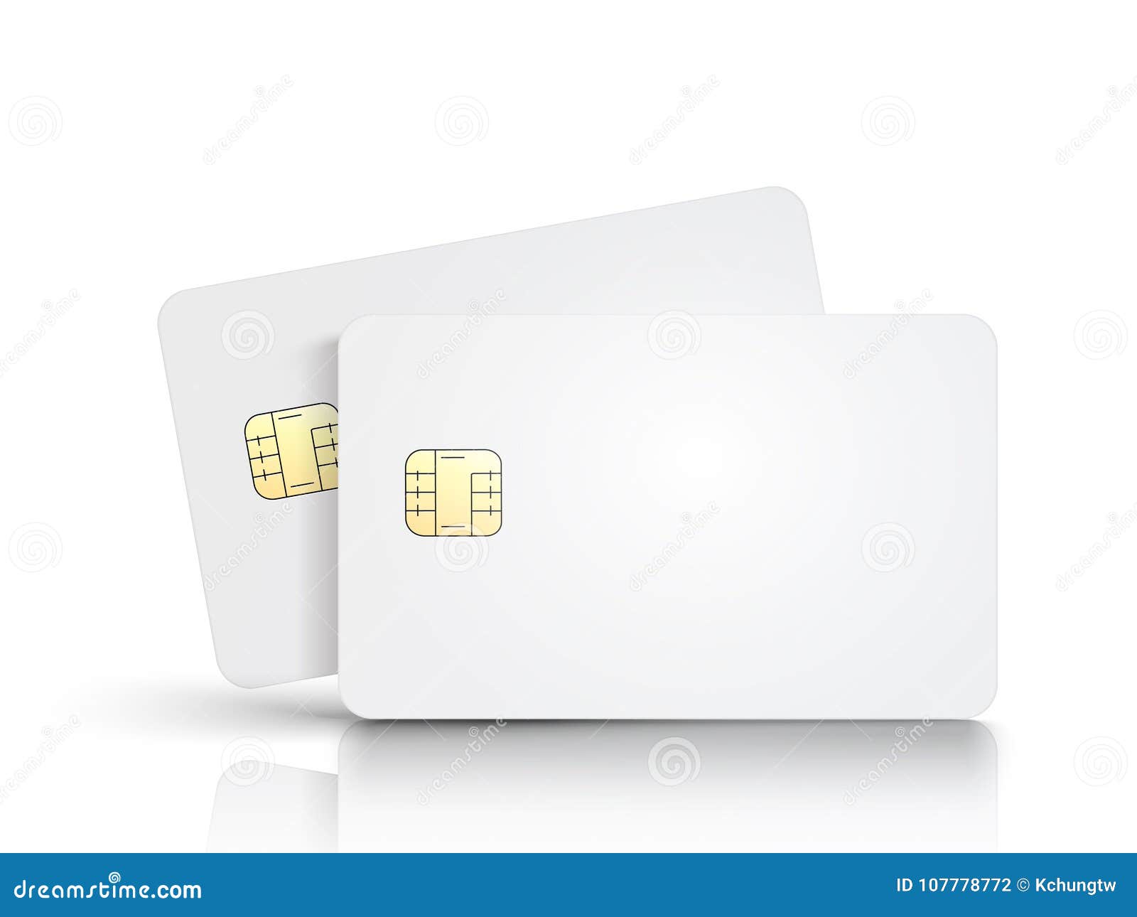 Chip card in bianco illustrazione vettoriale. Illustrazione di vendita ...