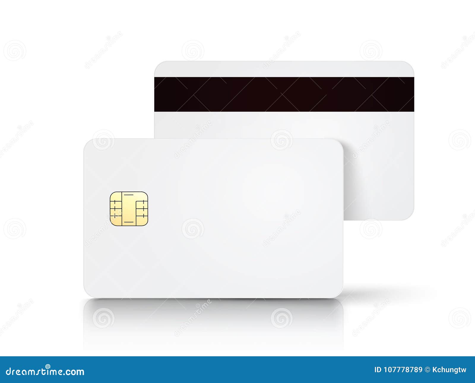 Chip card in bianco illustrazione vettoriale. Illustrazione di banda ...
