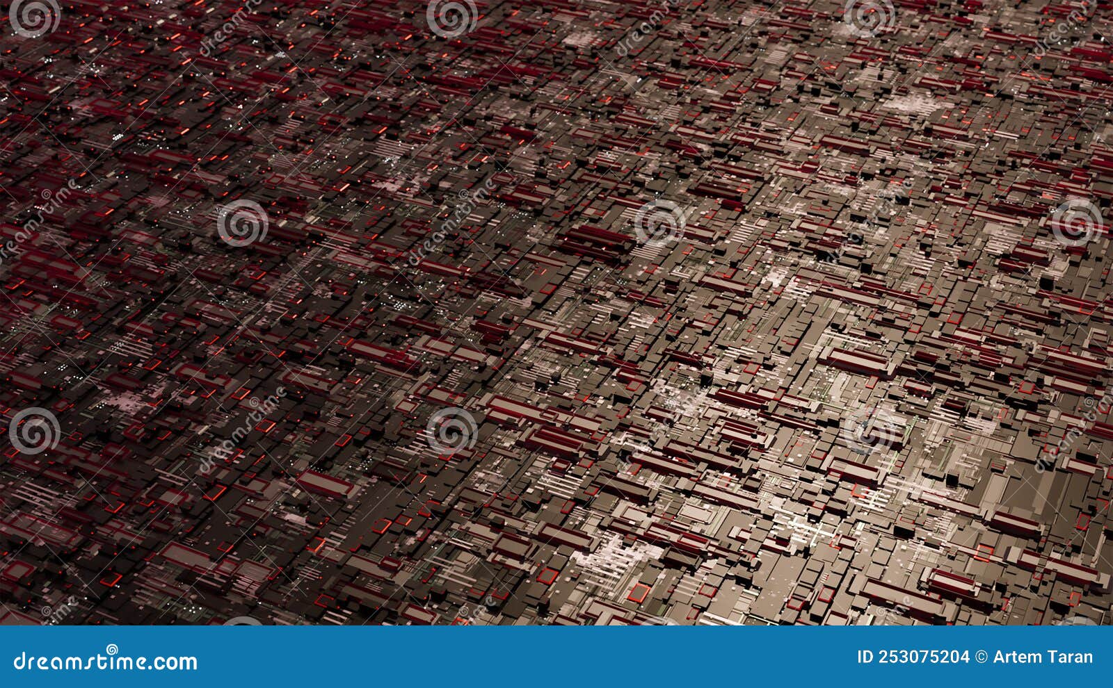 Chip Card Hi Tech 3d Render Stock Illustration - Illustration of tech ...