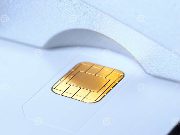 Chip card in the slot stock photo. Image of chip, security - 24531856