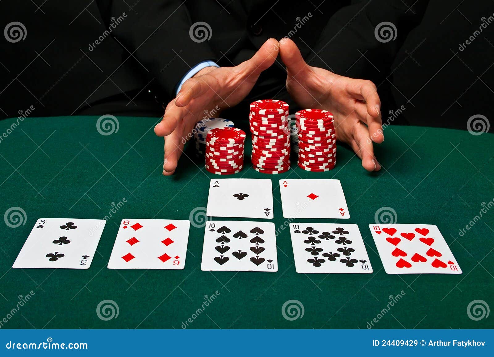 Chip and Cards for the Poker. Stock Image - Image of finance, money ...
