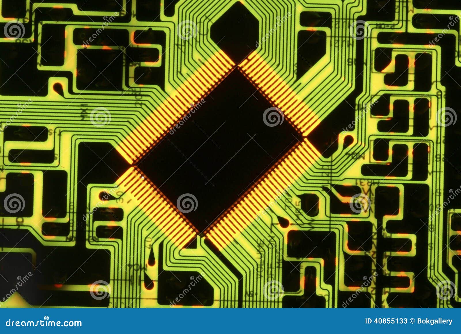 Chip on circuit board stock image. Image of concept, electonics - 40855133