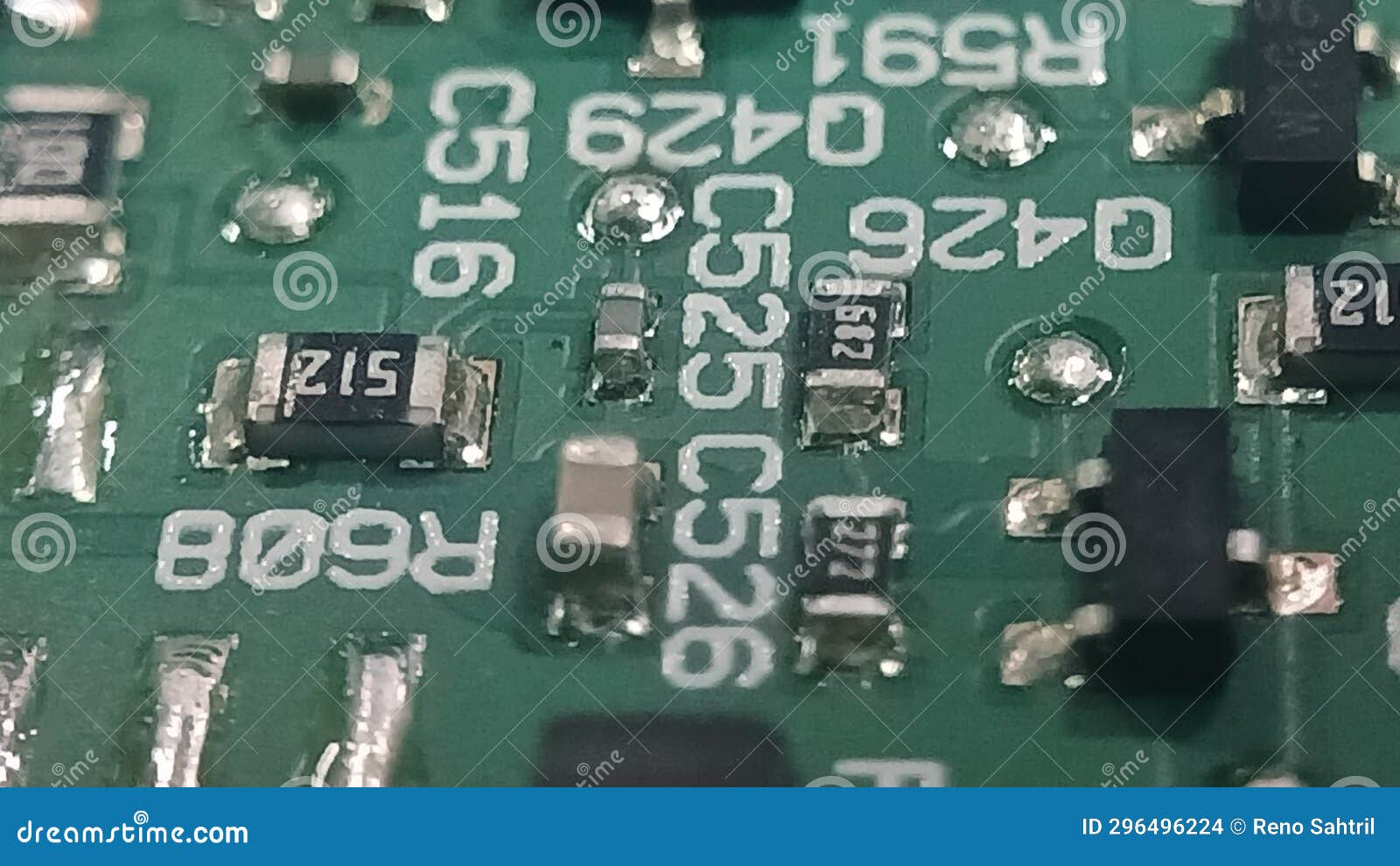 Chip components electronic stock photo. Image of close - 296496224