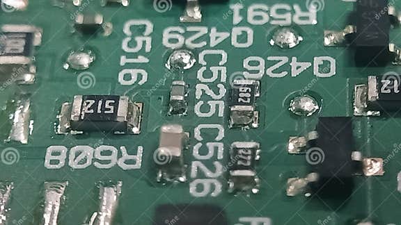 Chip components electronic stock photo. Image of close - 296496224