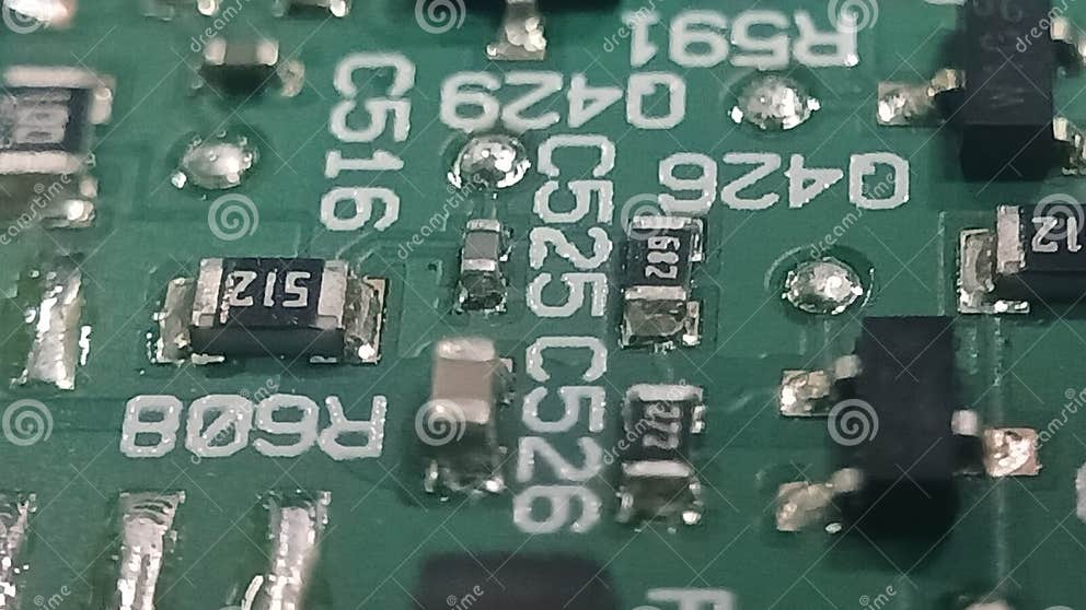 Chip components electronic stock photo. Image of close - 296496224
