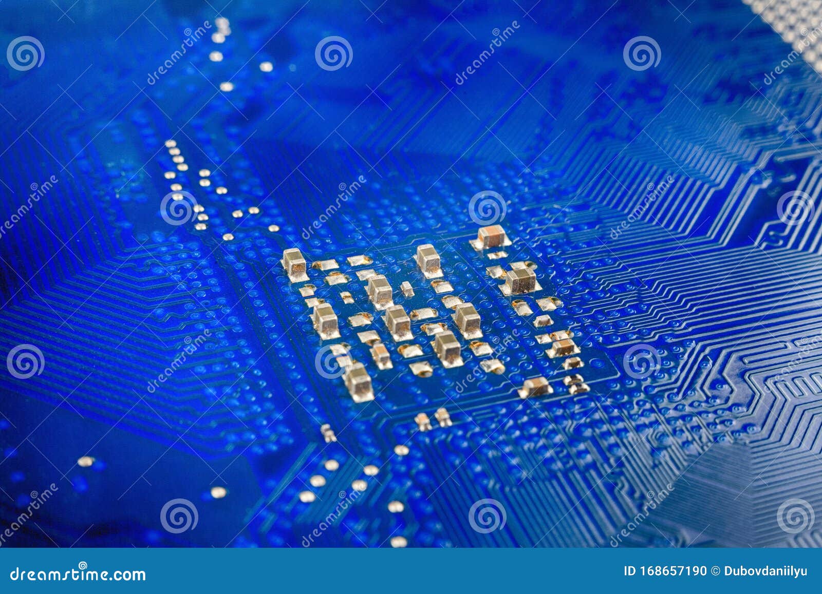 The Chip in a Computer with Many Electrical Elements, a CPU, a GPU, a ...