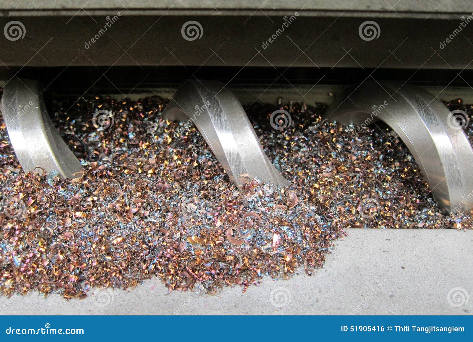 Chip conveyor stock photo. Image of auger, grind, production - 51905416