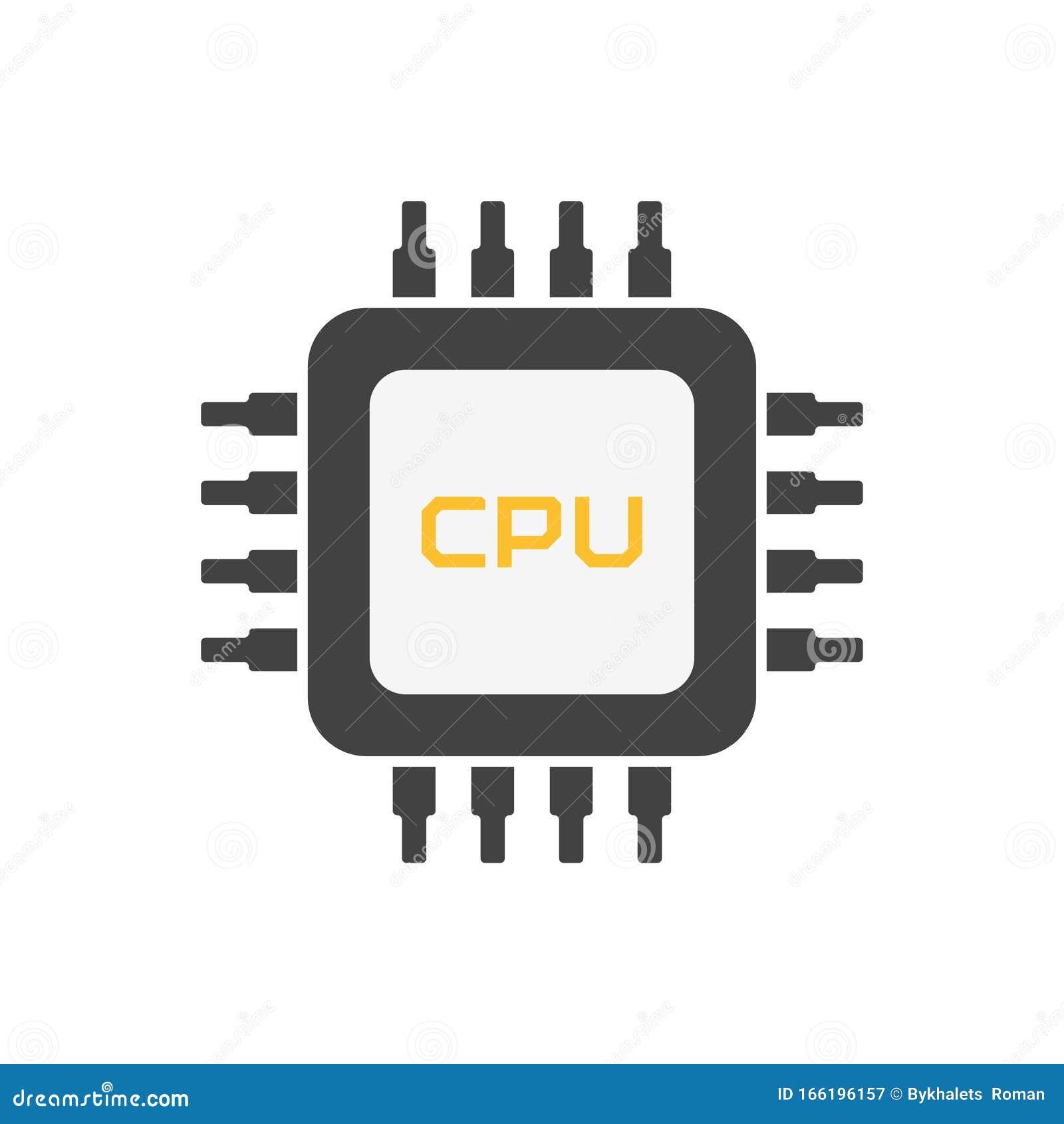 Chip CPU Flat Style. Computer Processor. Microchip Electronic ... Chip CPU Flat Style. Computer Processor. Microchip Electronic ...