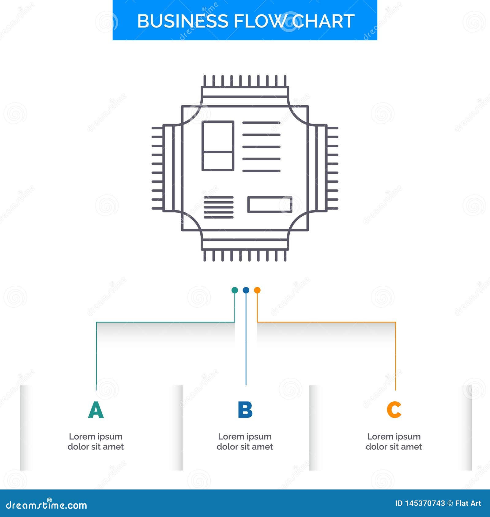 Chip, Cpu, Microchip, Processor, Technology Business Flow Chart Design ...