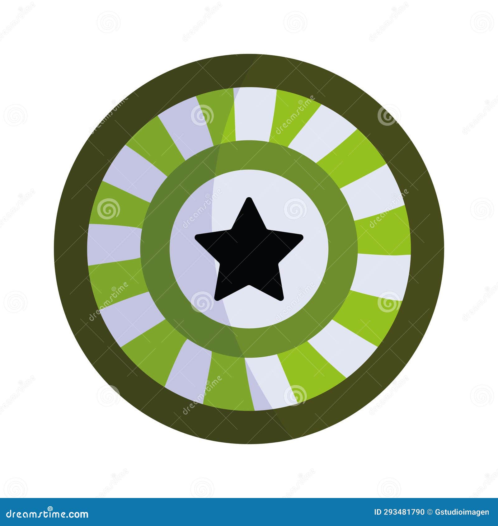 Chip de tablero de juegos ilustración del vector. Ilustración de vector ...