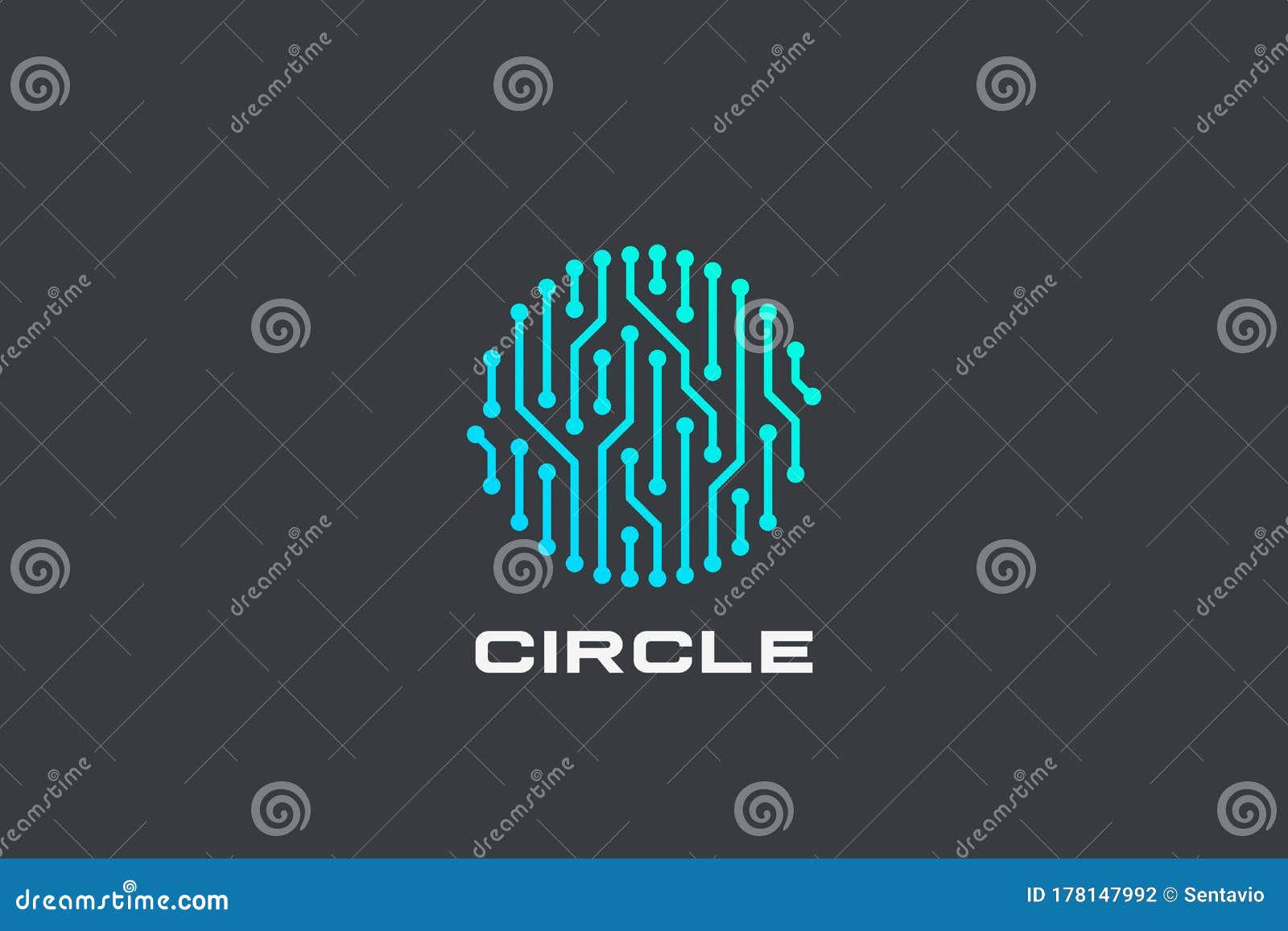 Chip Digital Logo Abstract Artificial Intelligence AI Vector Design ...