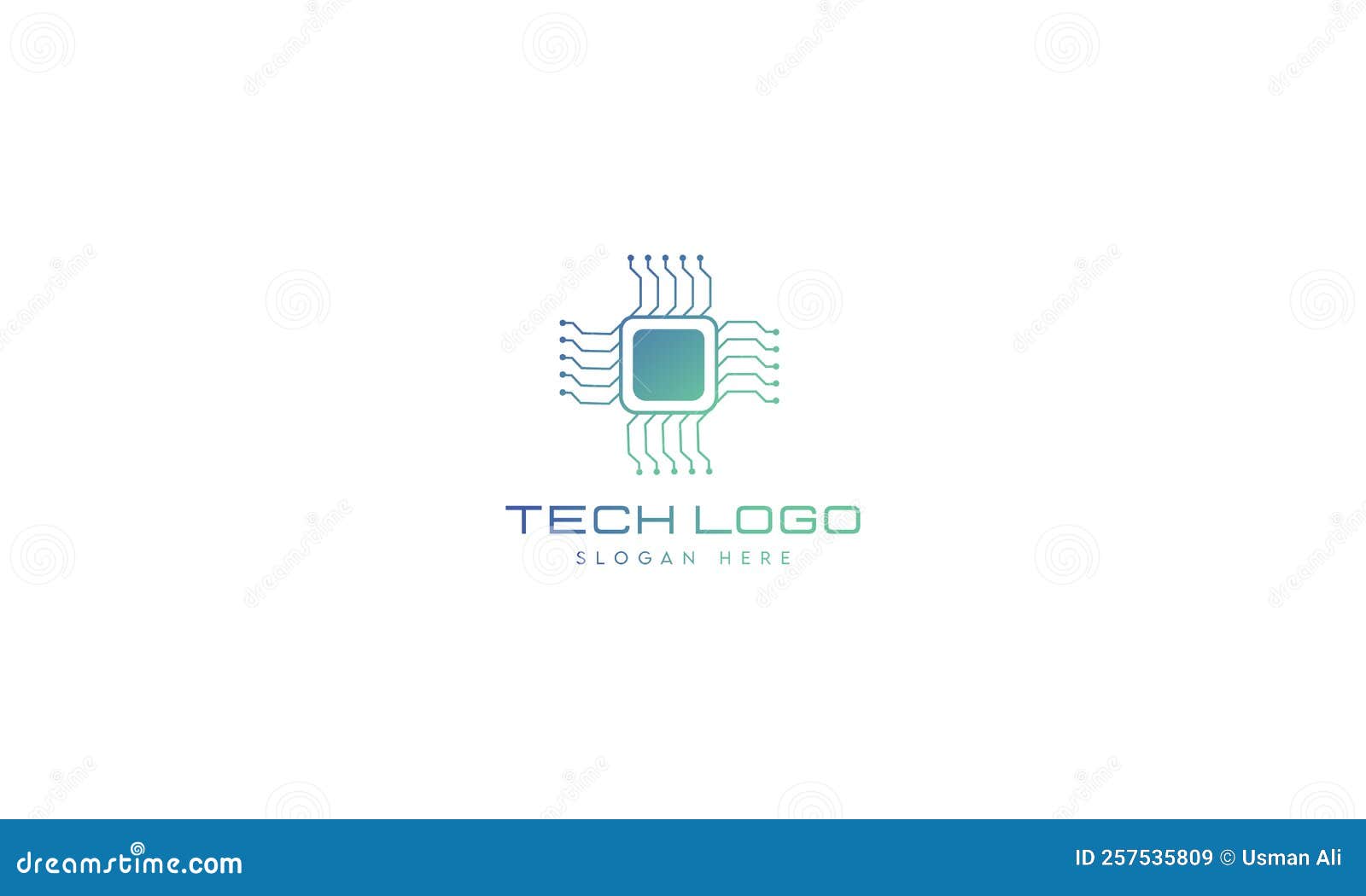 Chip Digital Logo Design Template, Tech, CPU, Chip, Electronic Logo ...
