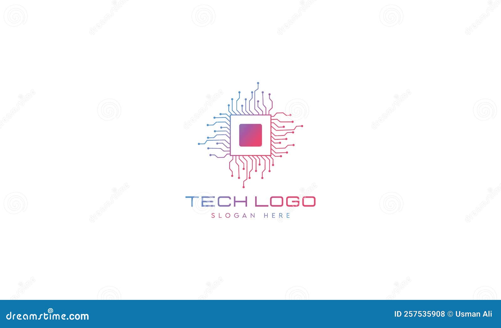 Chip Digital Logo Design Template, Tech, CPU, Chip, Electronic Logo ...