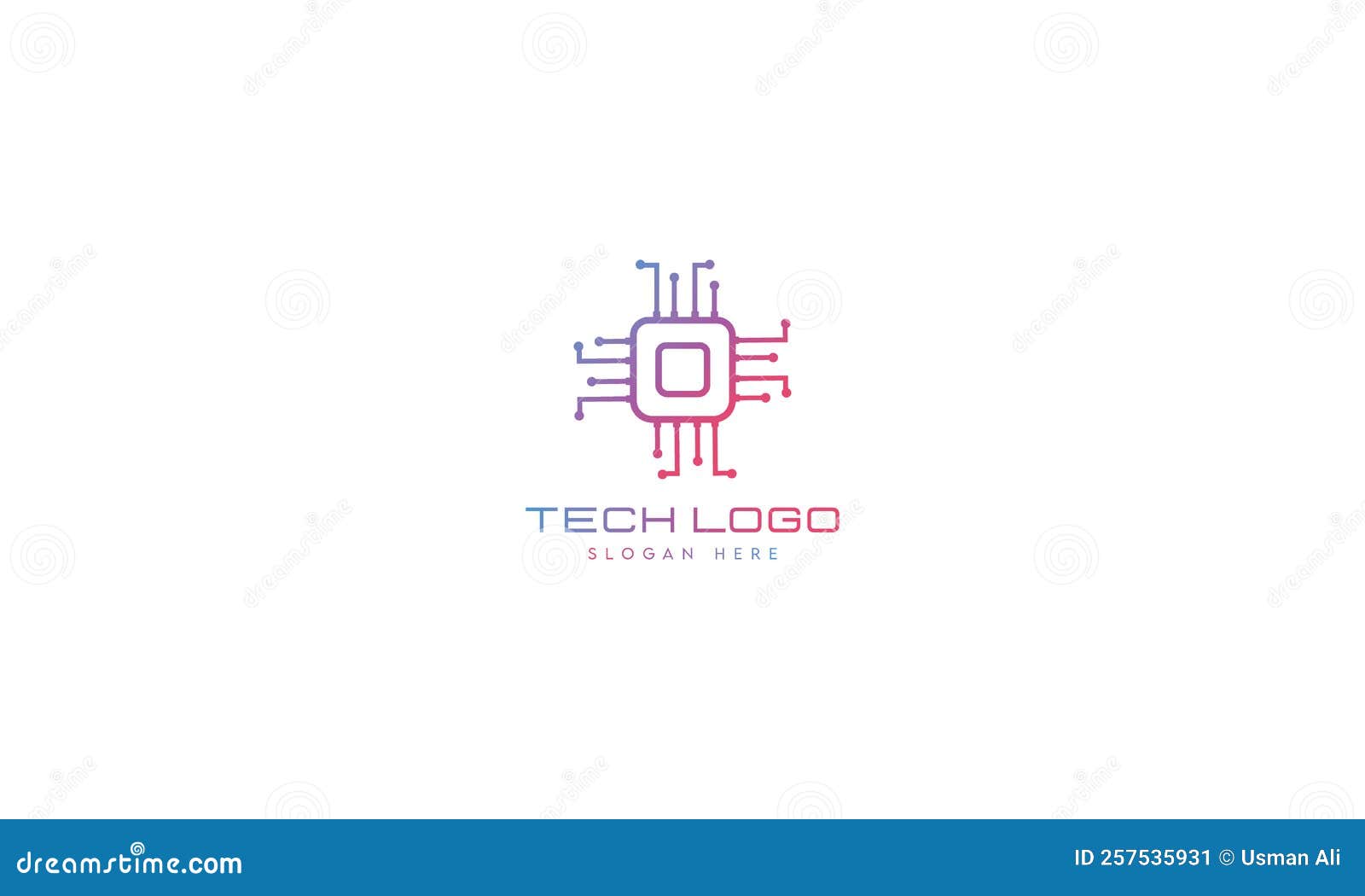 Chip Digital Logo Design Template, Tech, CPU, Chip, Electronic Logo ...