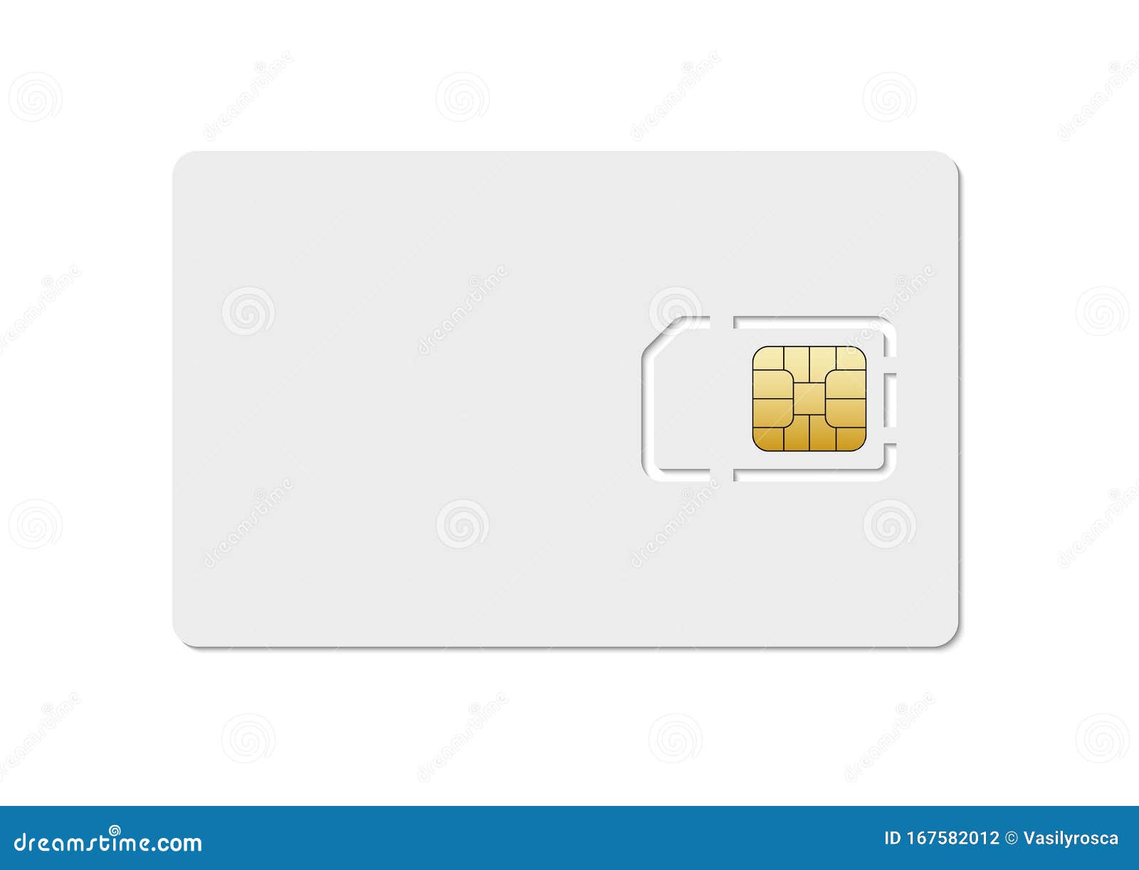 Chip Do ícone Do Celular Vetor Da Placa Sim Gsm De Design 3d Isolado ...