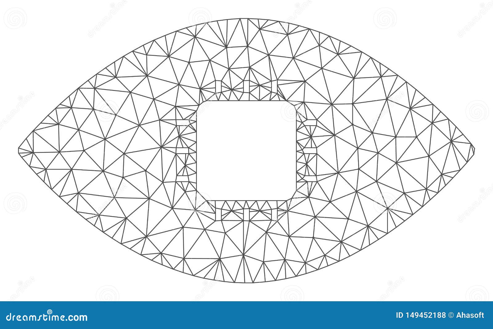 Chip Eye Retina Polygonal Frame Vector Mesh Illustration Stock Vector ...