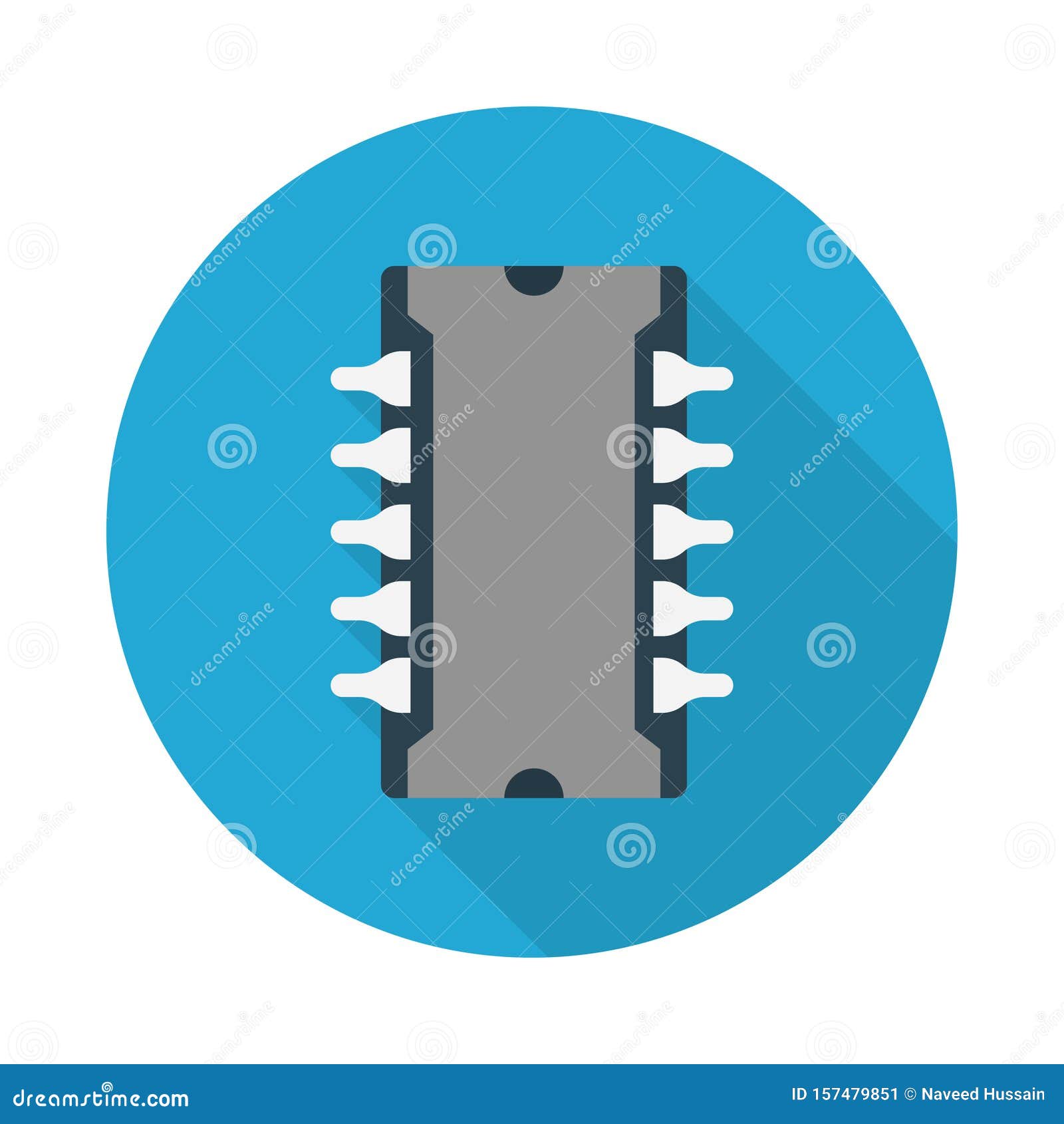 Chip flat vector icon stock vector. Illustration of vector - 157479851