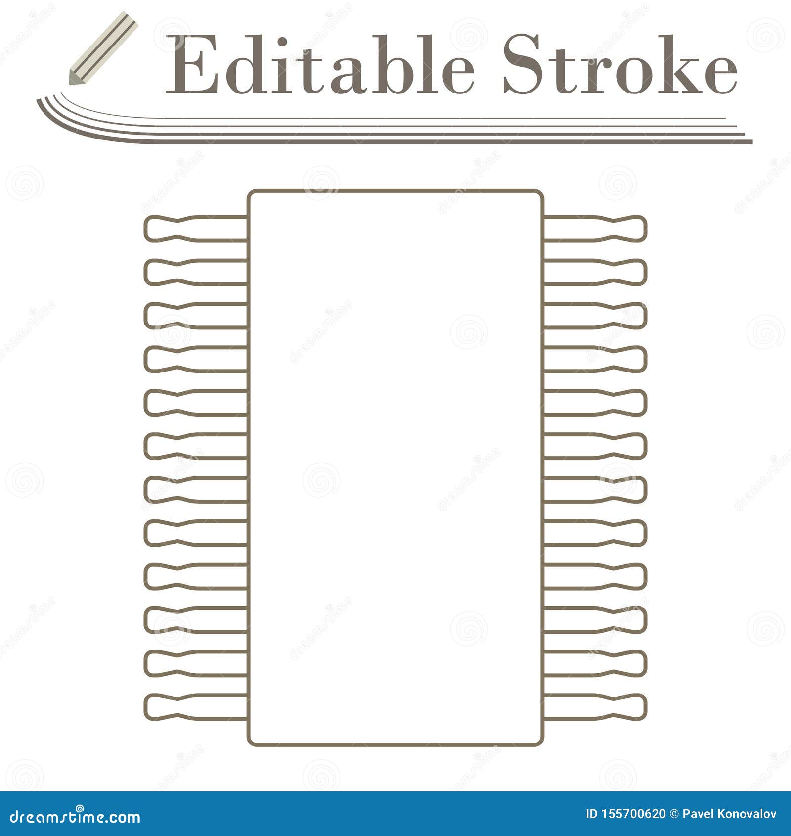 Chip Icon stock vector. Illustration of design, digital - 155700620