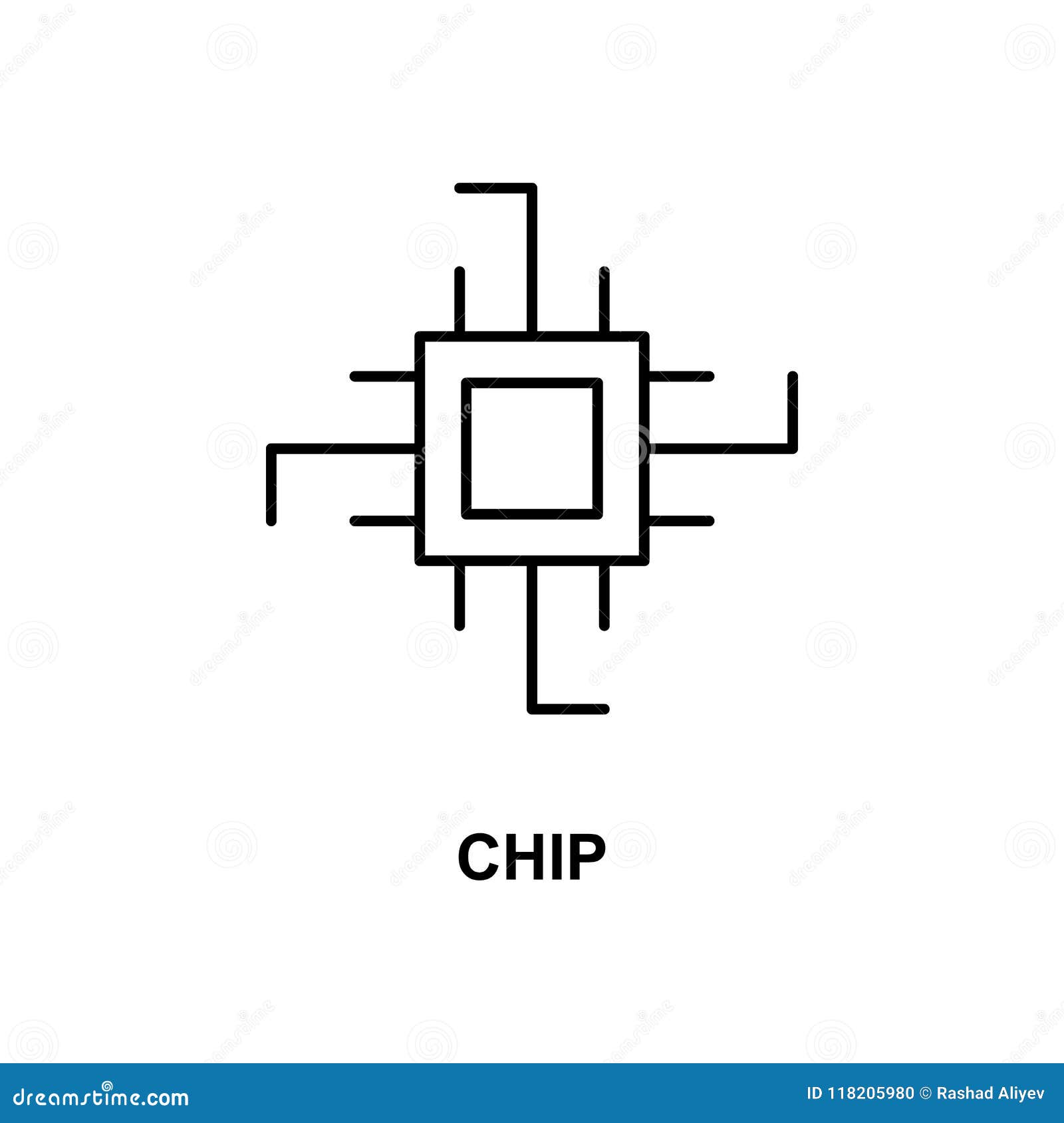 Chip Icon. Element of Technologies Icon with Name for Mobile Concept ...