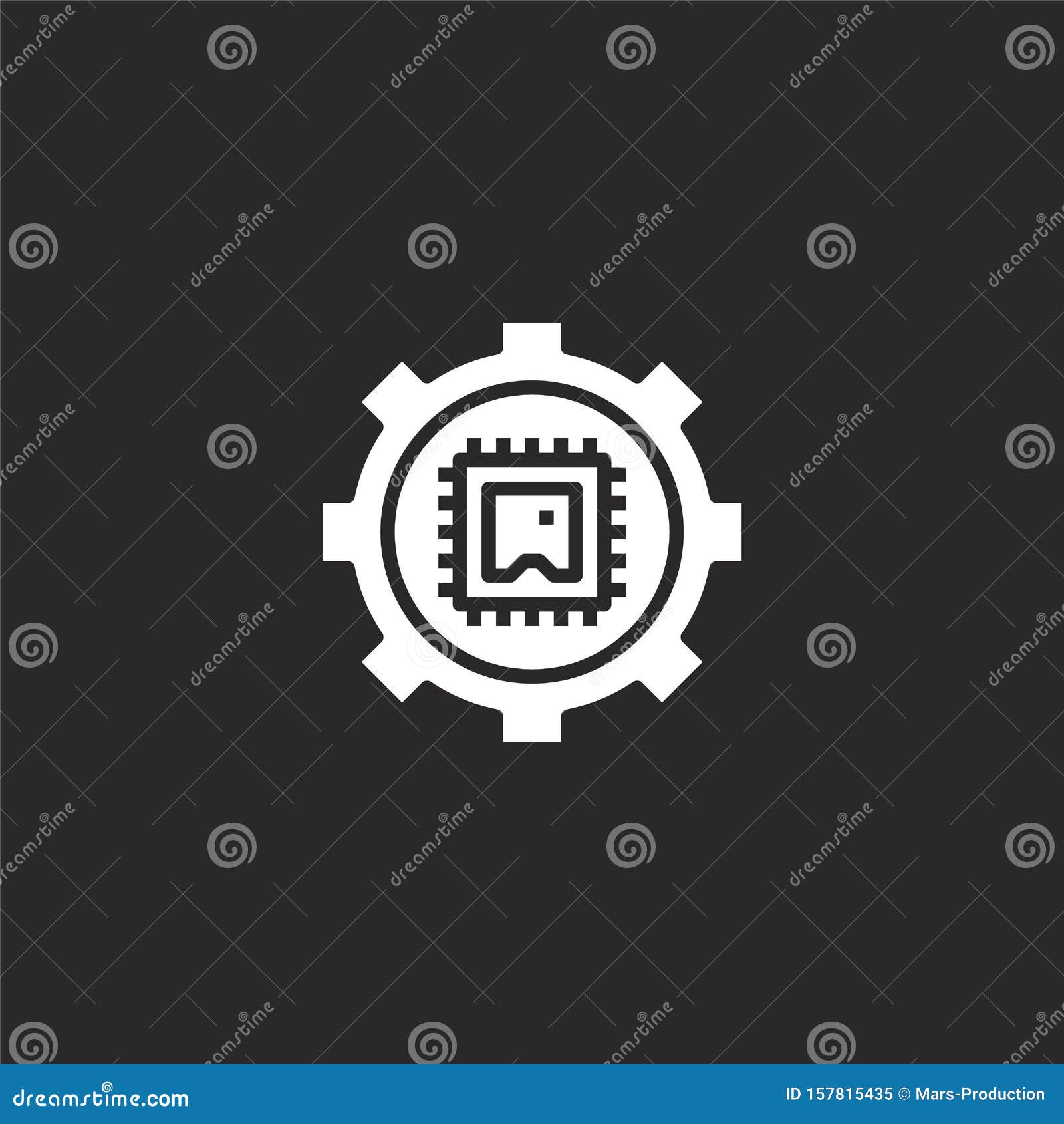 Chip Icon. Filled Chip Icon for Website Design and Mobile, App ...