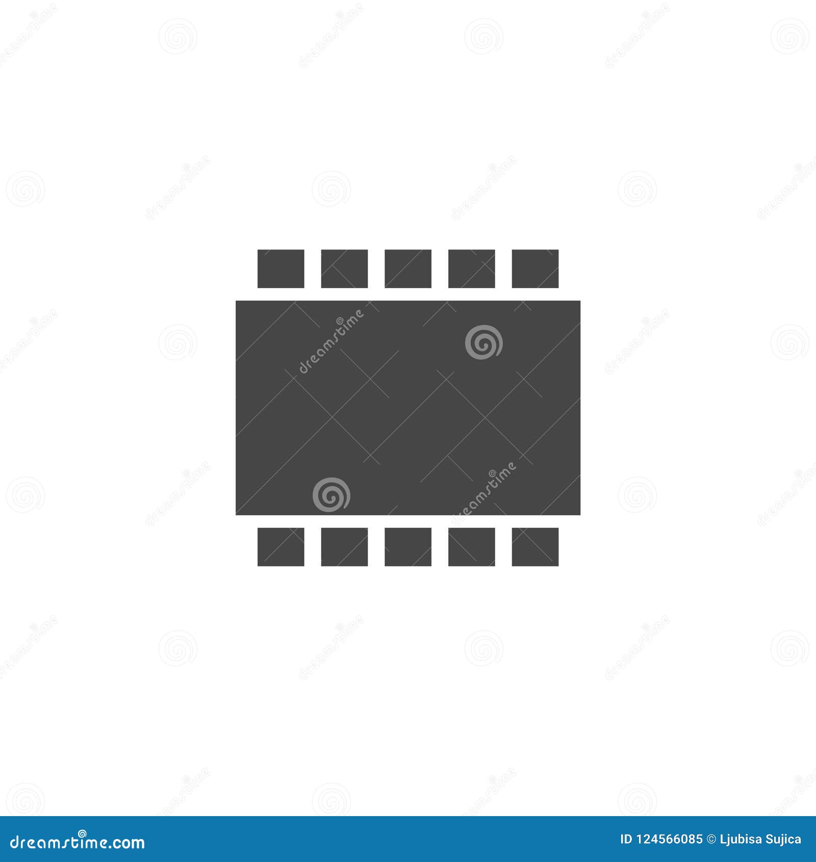 Chip Icon stock vector. Illustration of device, engineering - 124566085