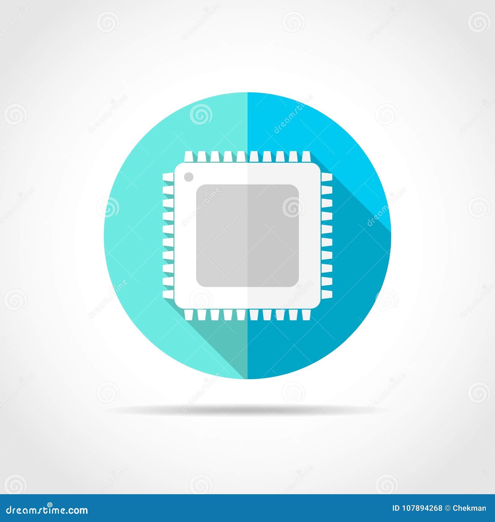 Chip Icon. Vector Illustration. Stock Illustration - Illustration of ...
