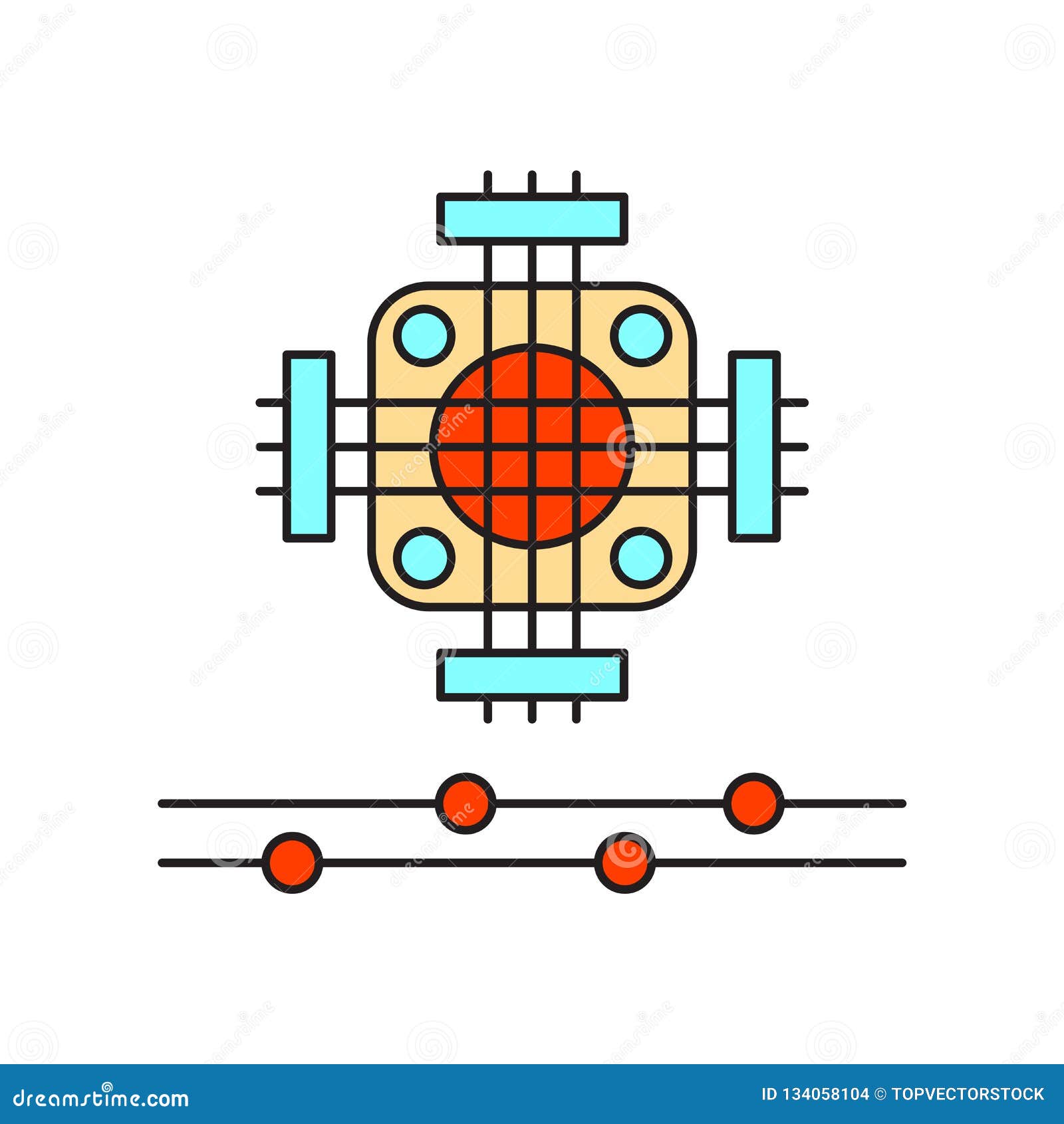 Chip Icon Vector Isolated on White Background, Chip Sign , Technology ...