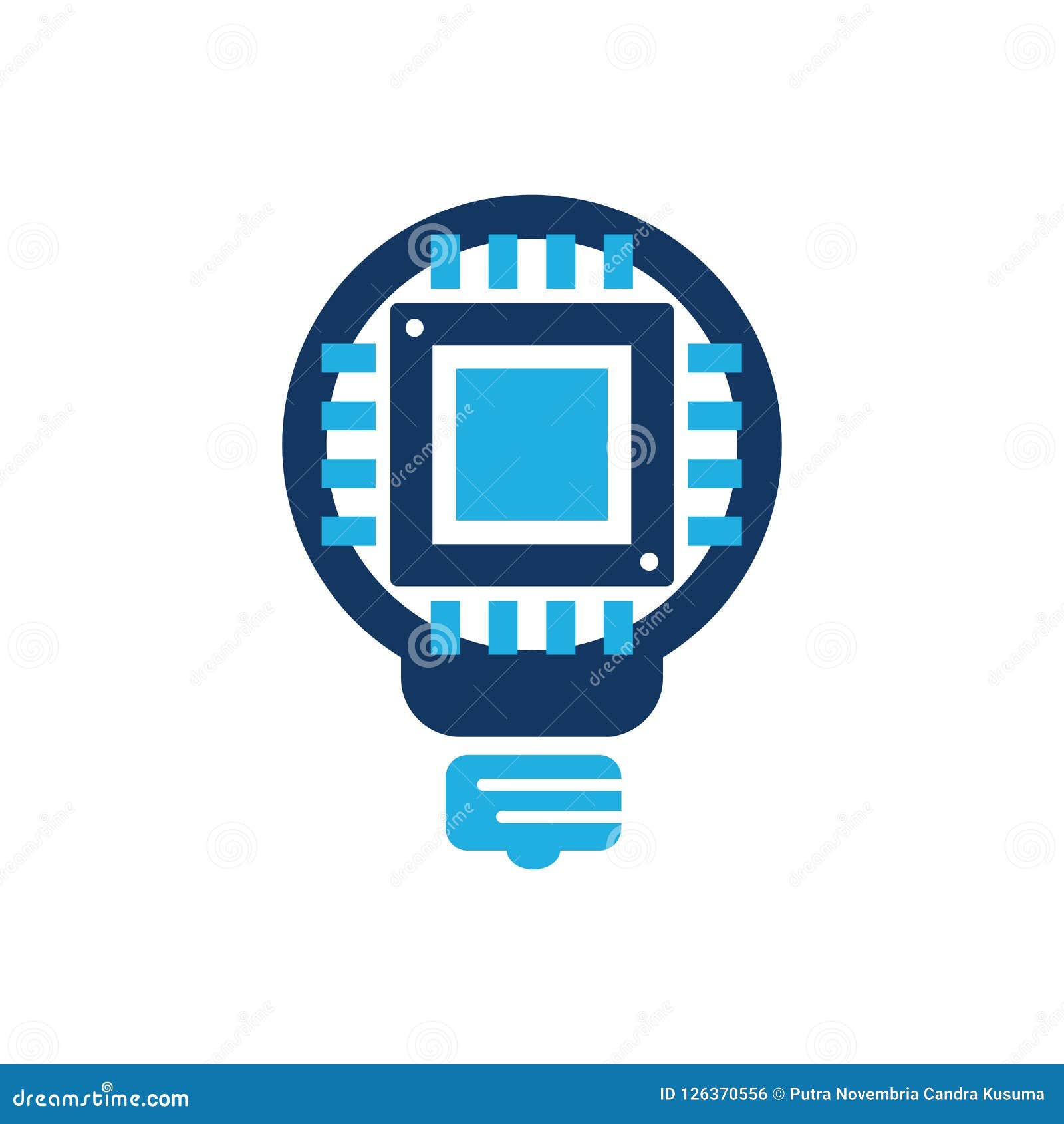 Chip Idea Head Logo Icon Design Stock Vector - Illustration of data ...