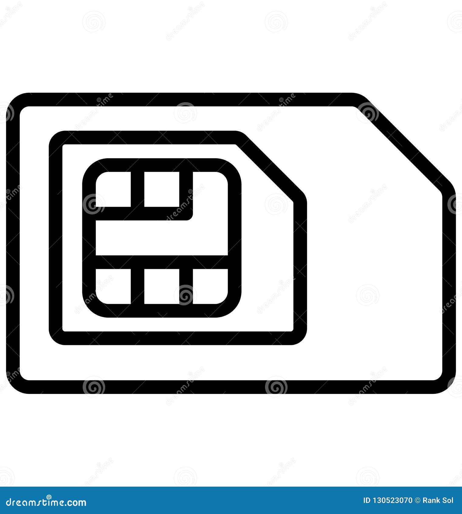 Chip, Integrated Chip Isolated Vector Icon that Can Be Easily Edited in ...