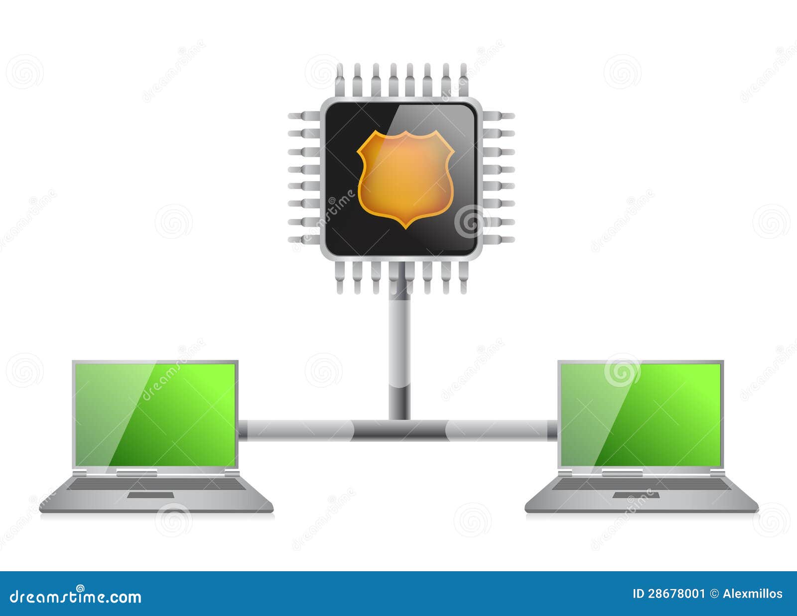 Chip Internet,Connection Symbol Stock Illustration - Illustration of ...