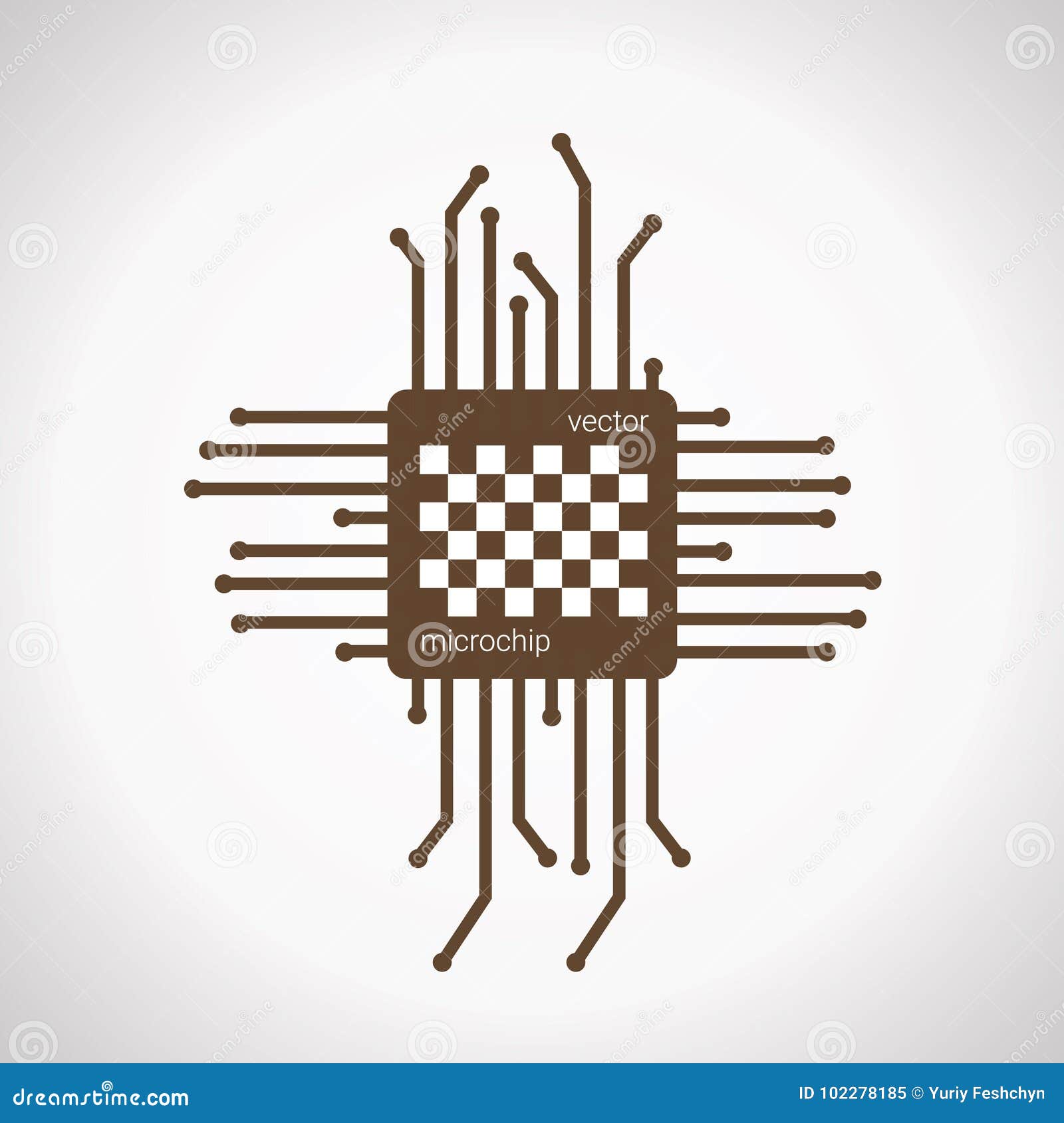 Chip isolated minimal icon stock illustration. Illustration of data ...
