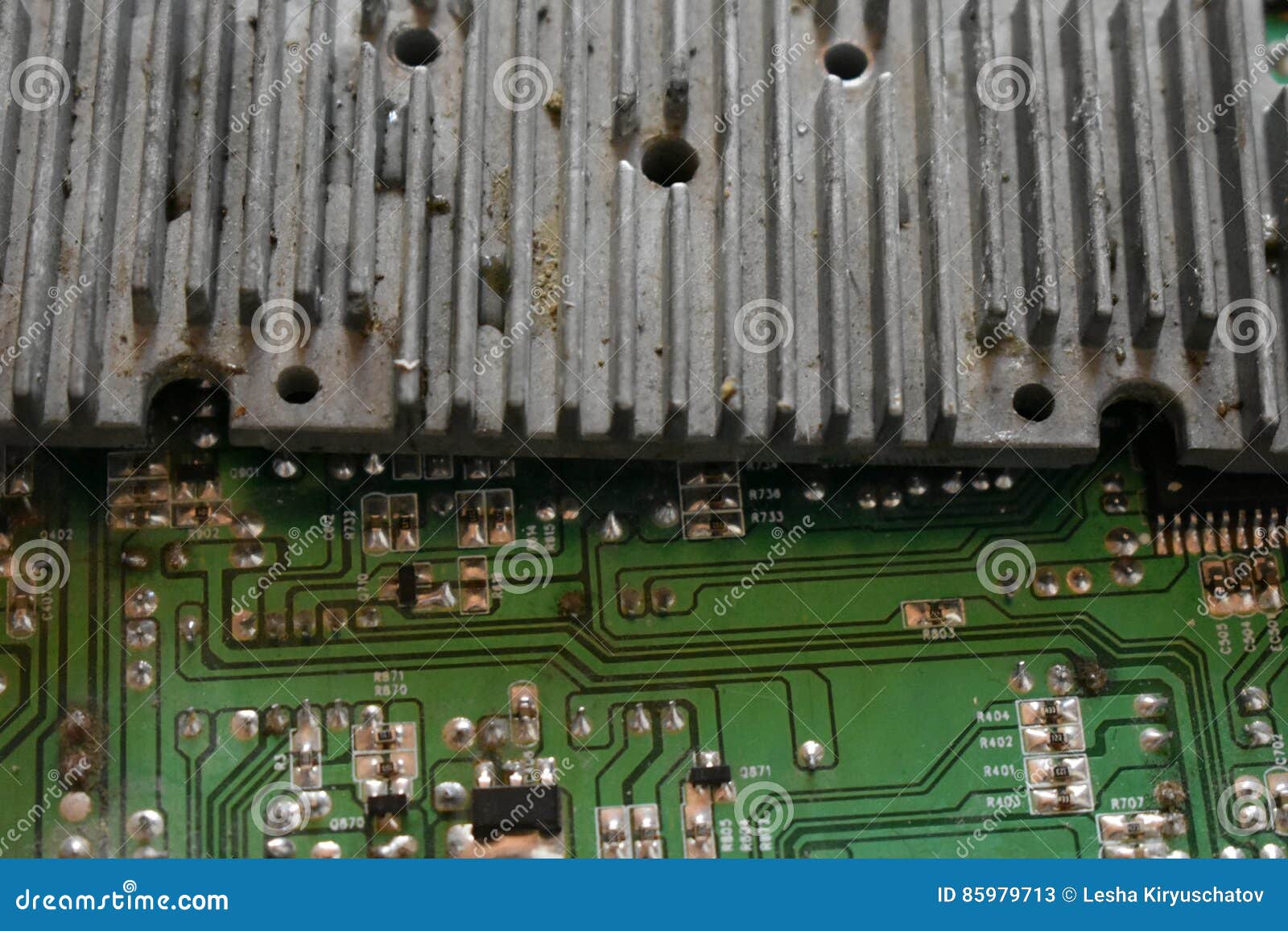 Chip Microcircuit Microchip Integrated Circuit Stock Image