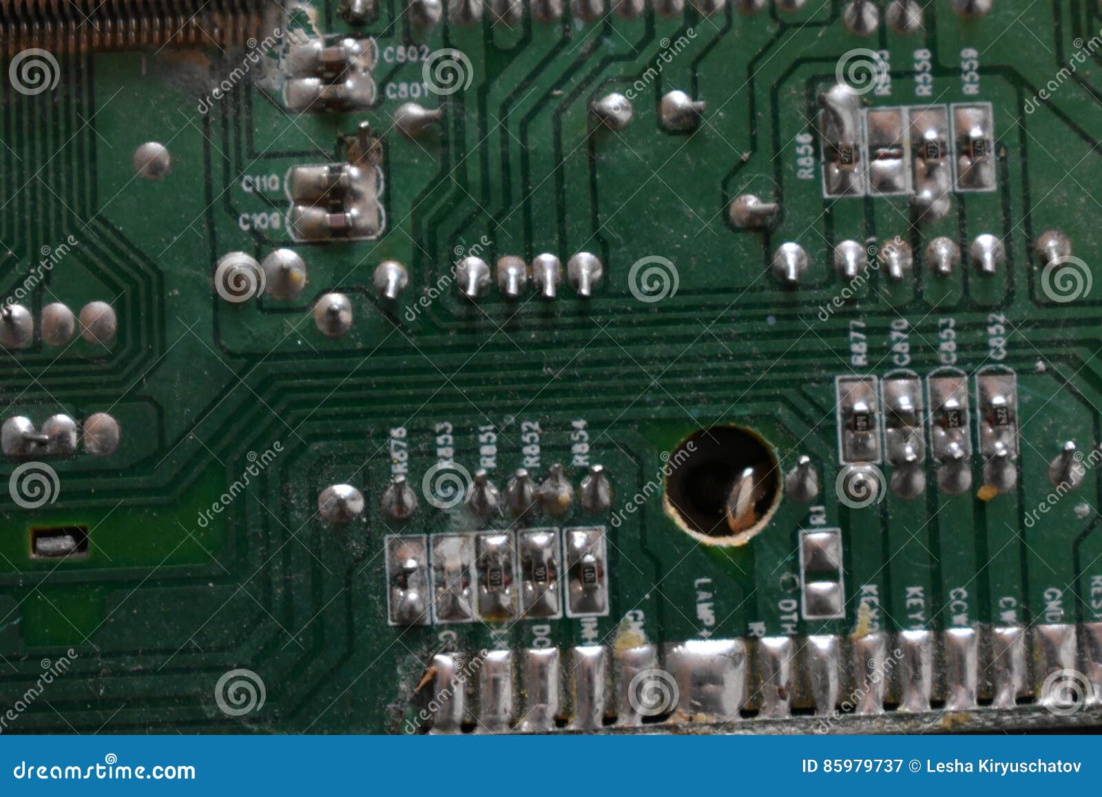 Chip Microcircuit Microchip Integrated Circuit Stock Image Image