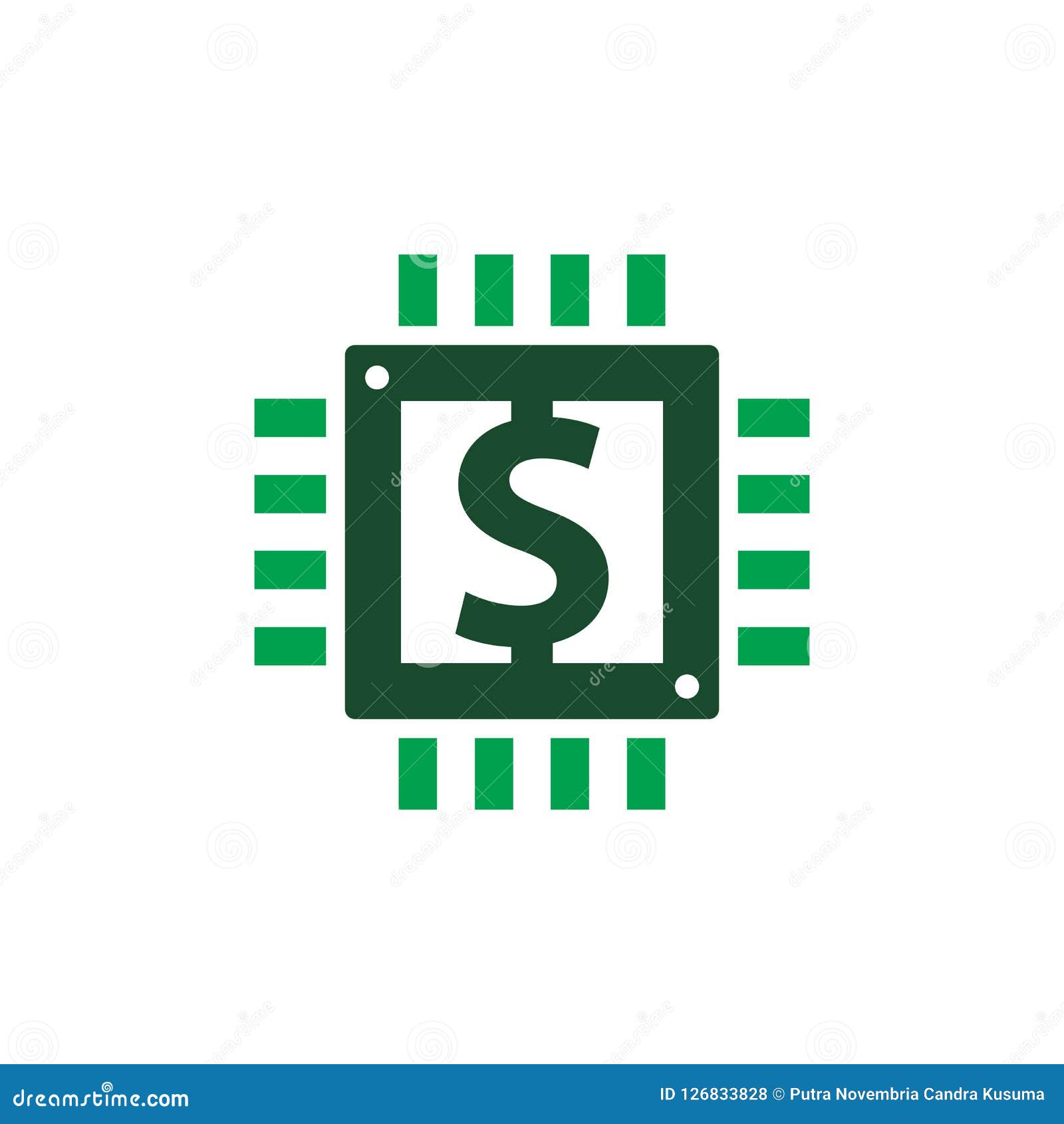 Chip Money Logo Icon Design Ilustración del Vector - Ilustración de ...