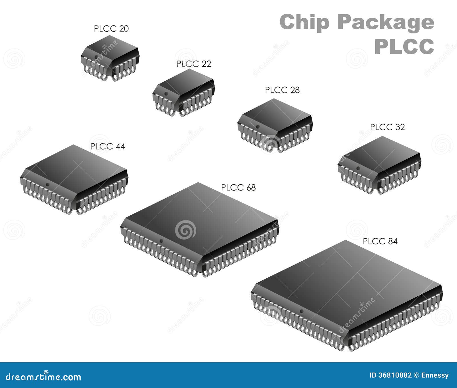 Chip Package (SOIC) Cartoon Vector | CartoonDealer.com #36810883