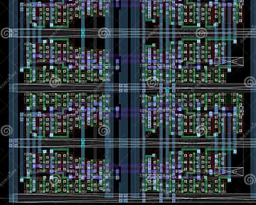 Chip part layout stock photo. Image of floorplan, microprocessor - 51979914