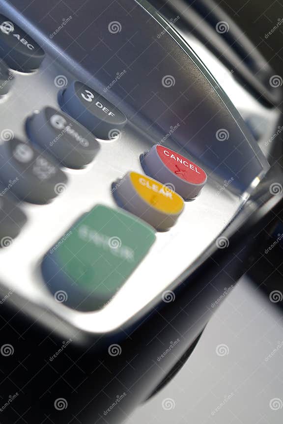Chip and Pin Machine stock photo. Image of credit, amber - 3247588