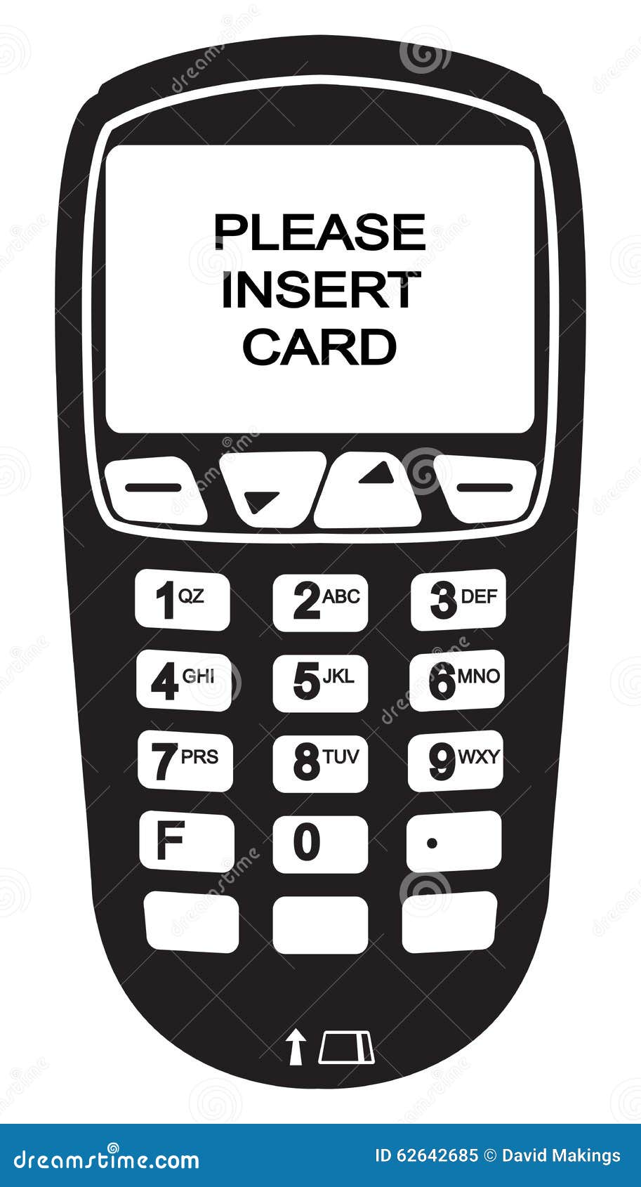 Chip and Pin Machine Silhouette Stock de ilustración - Ilustración de ...