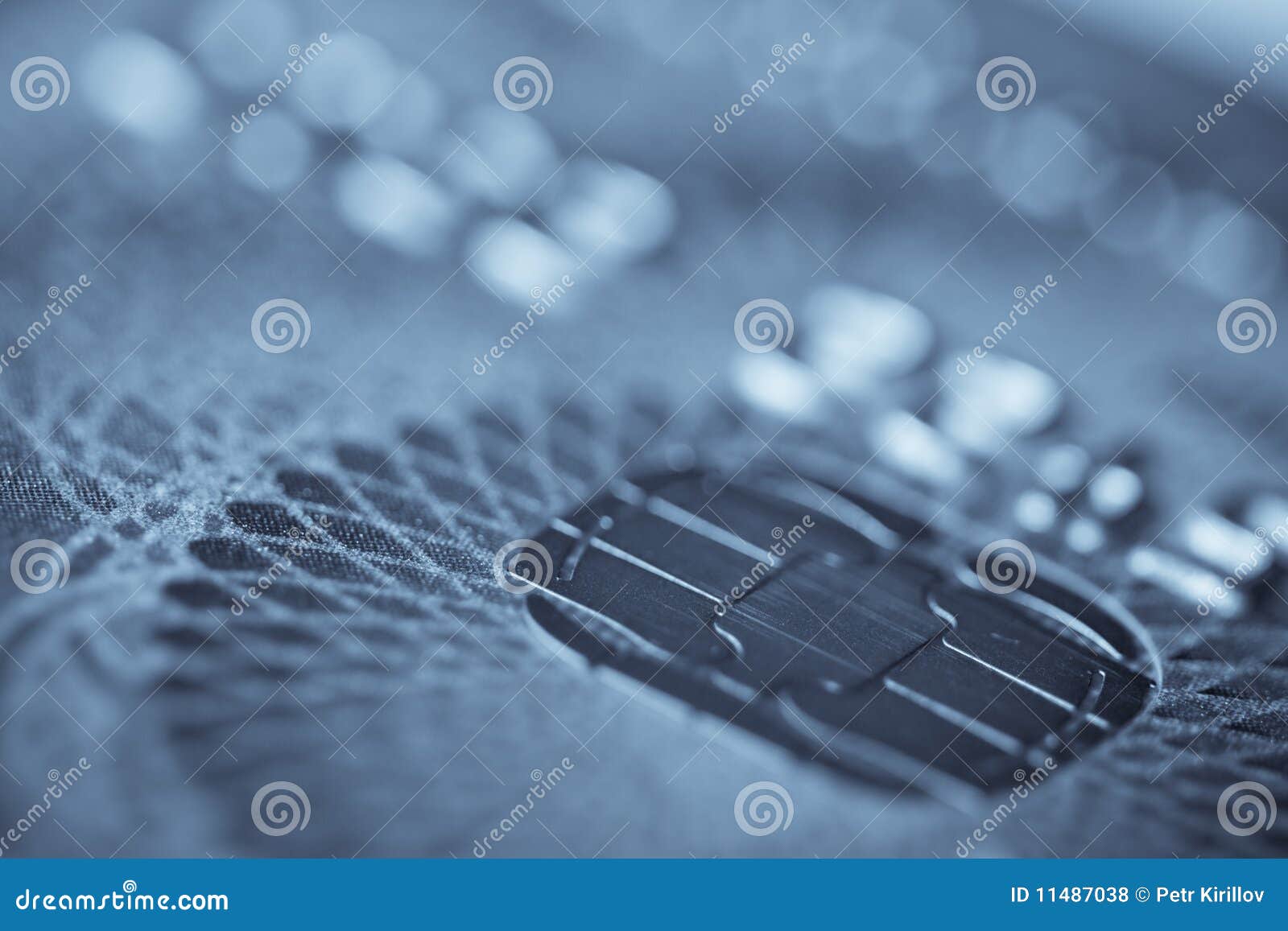 Chip of a Plastic Card. Macro Shot Stock Photo - Image of background ...