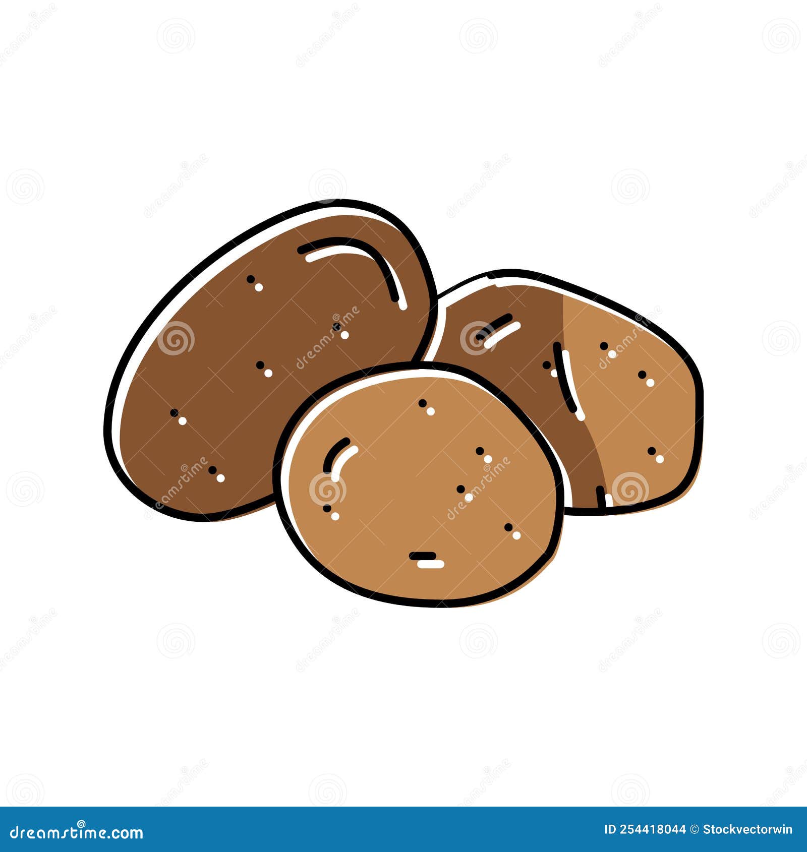 Chip Potato Vegetable Color Icon Vector Illustration Stock Vector Illustration Of Starch Chip