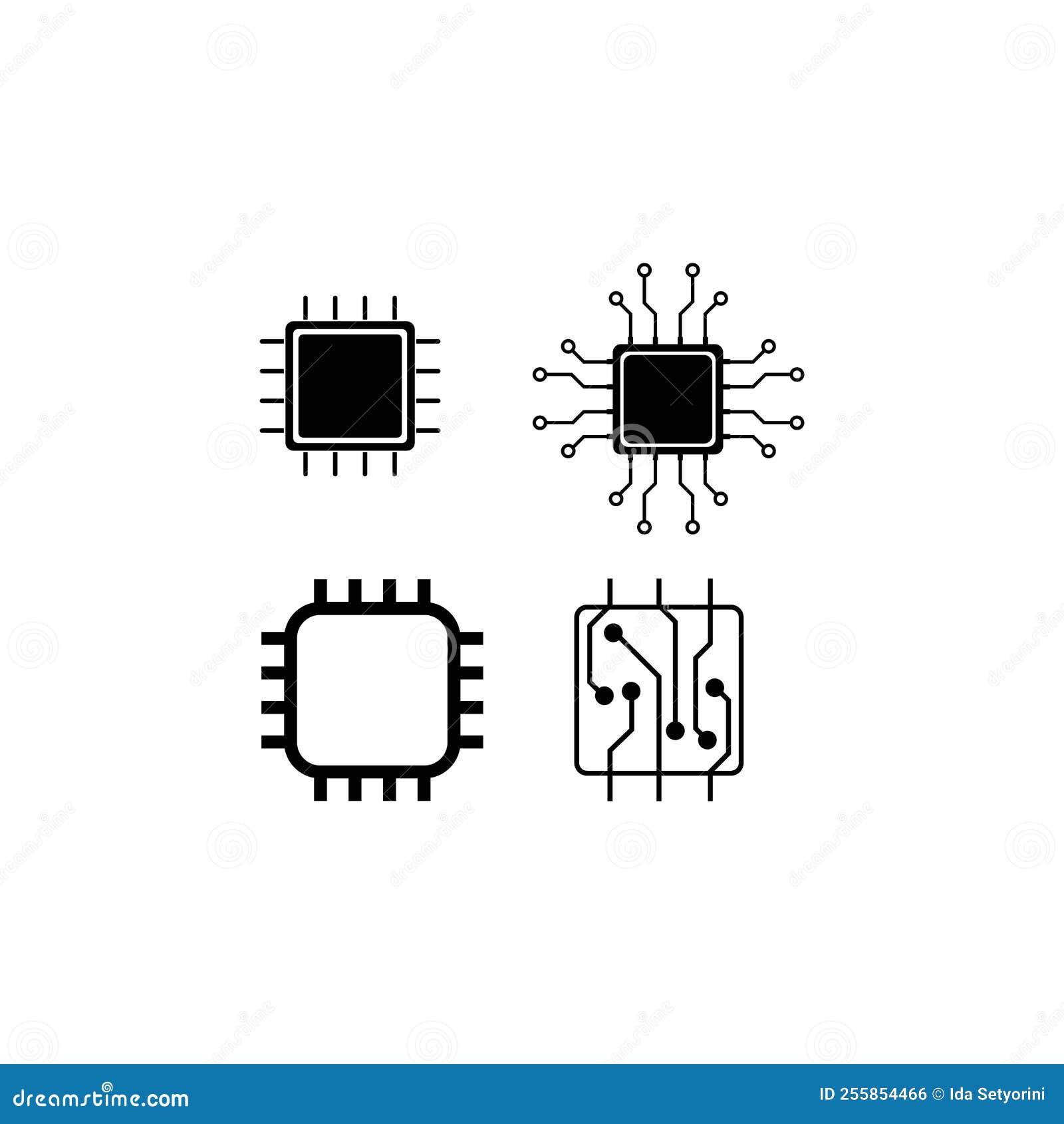 Chip processor vector logo stock vector. Illustration of texture ...