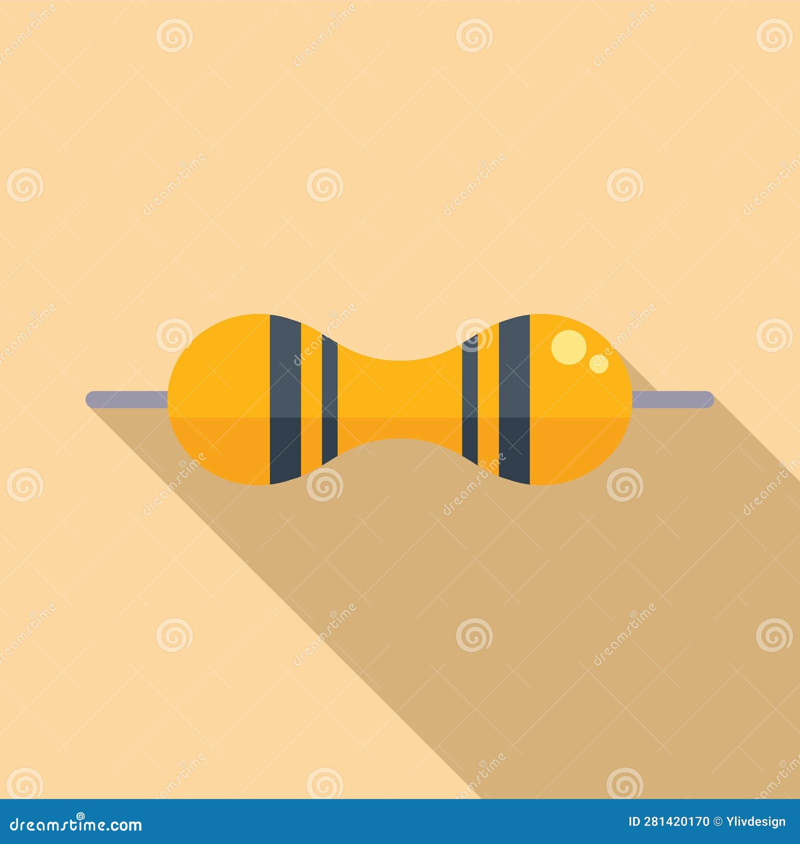 Resistor Energy Icon Outline Vector. Electric Circuit | CartoonDealer ...
